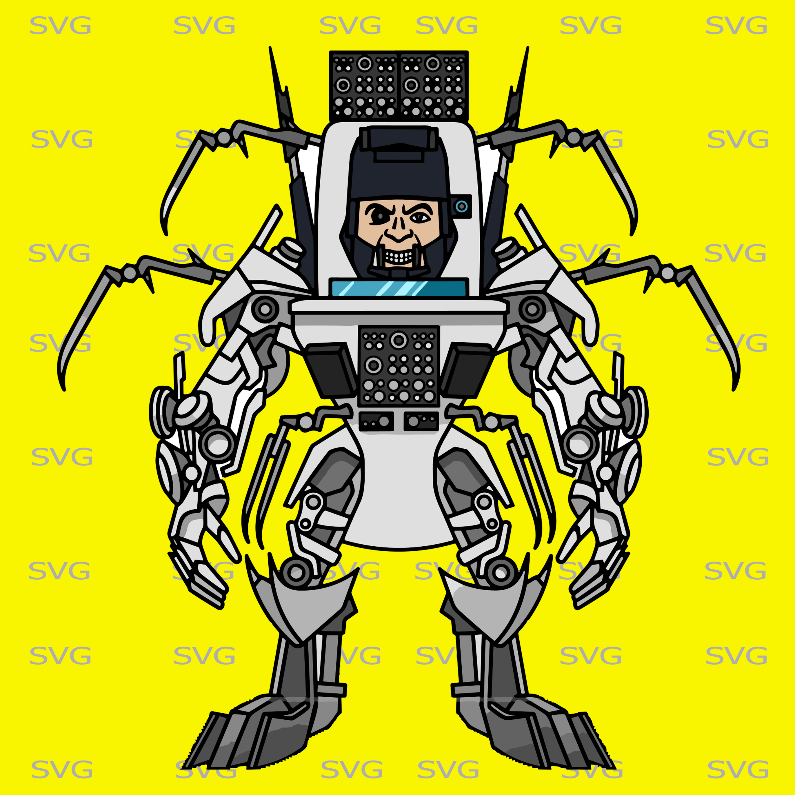 MAD TOILET INVENTOR SVG, PNG | Skibidi Toile ,MAD TOILET IN - Inspire ...