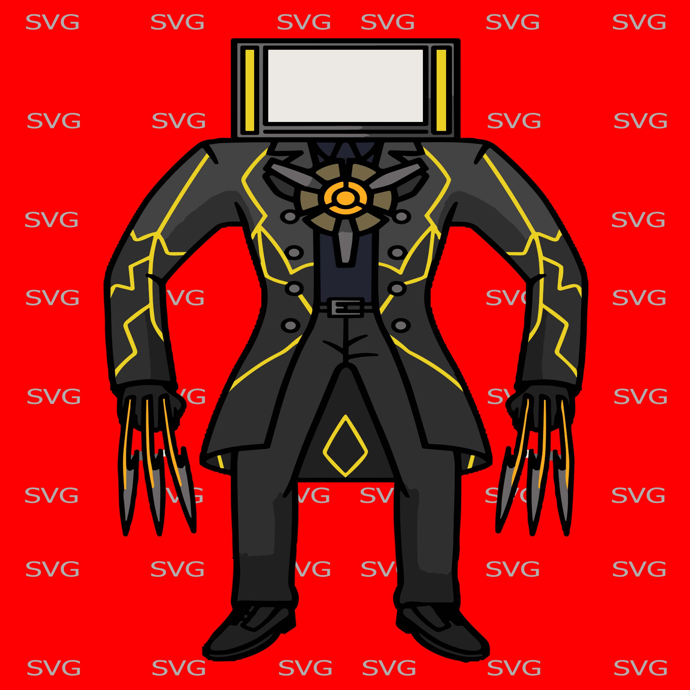 TITAN TV MAN 2.0 SVG | Skibidi Toilet digital download | Inspire Uplift