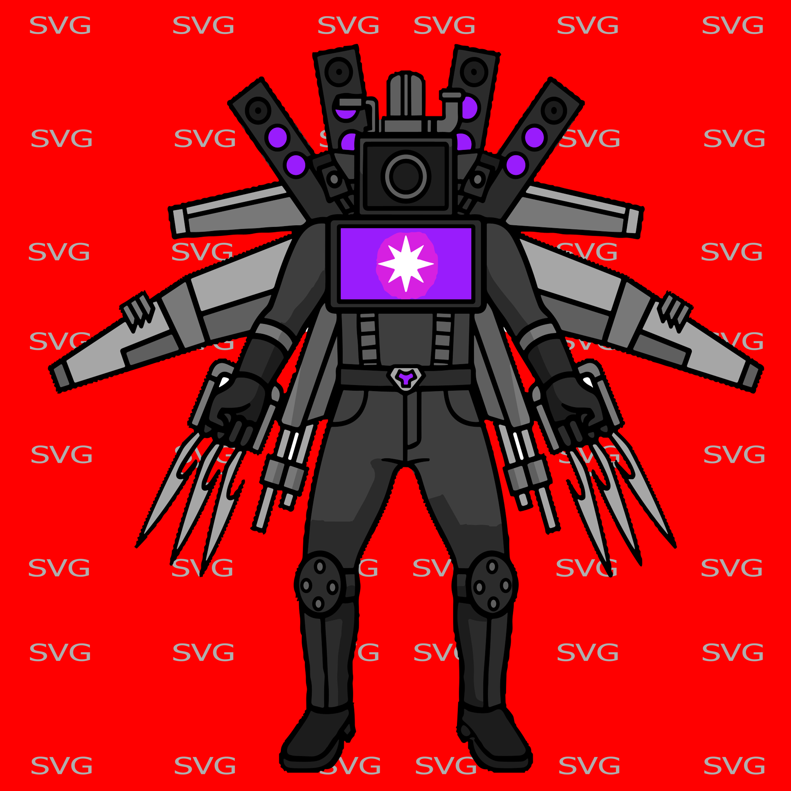 TRI-TITAN CAMERAMAN SVG | Skibidi Toilet | Inspire Uplift