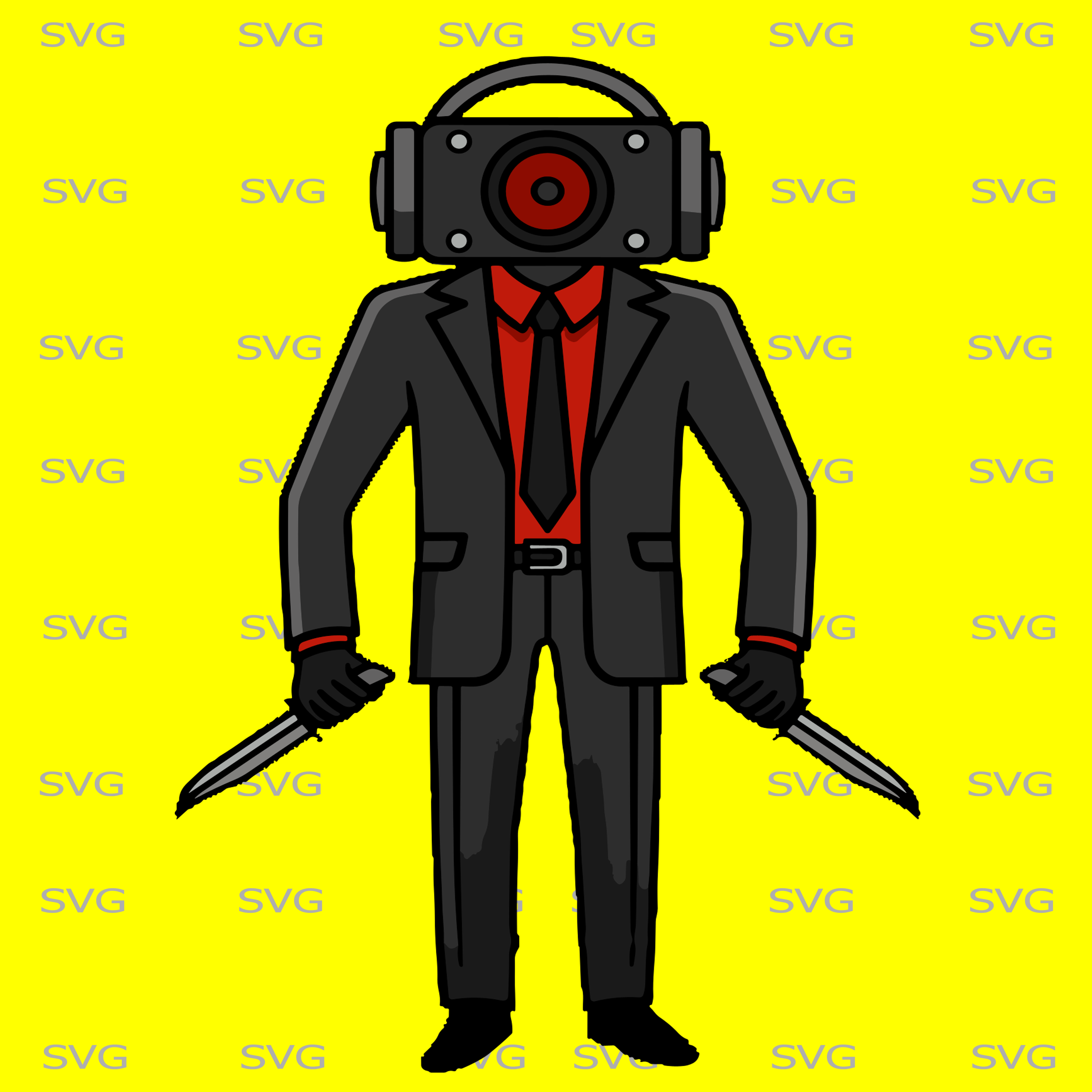 RED SPEAKERMAN SVG | Skibidi Toilet | Inspire Uplift