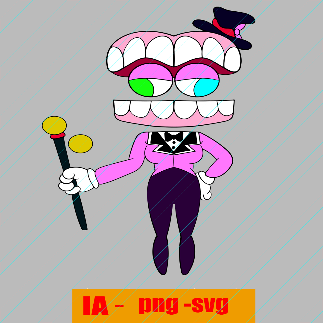 Female Caine from the amazing digital circus SVG Female Cain | Inspire ...