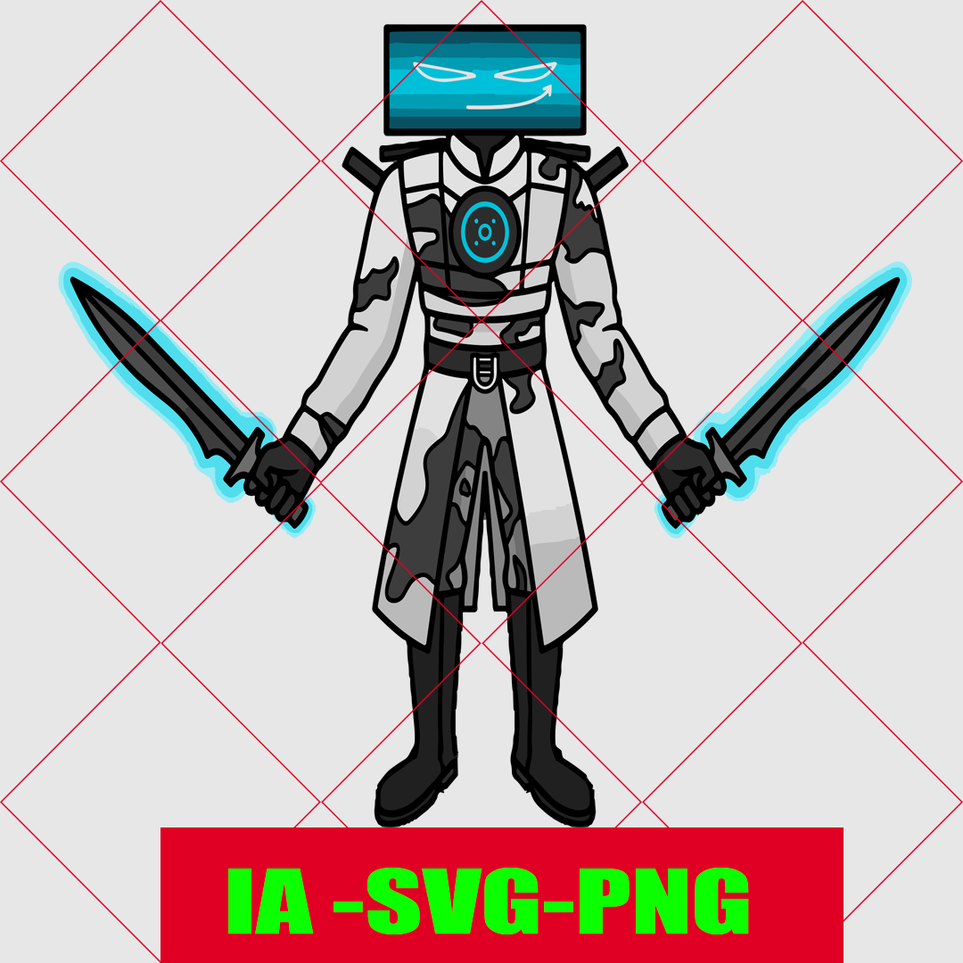 SVG COMPUTERMAN | Skibidi Toilet digital download file | Inspire Uplift