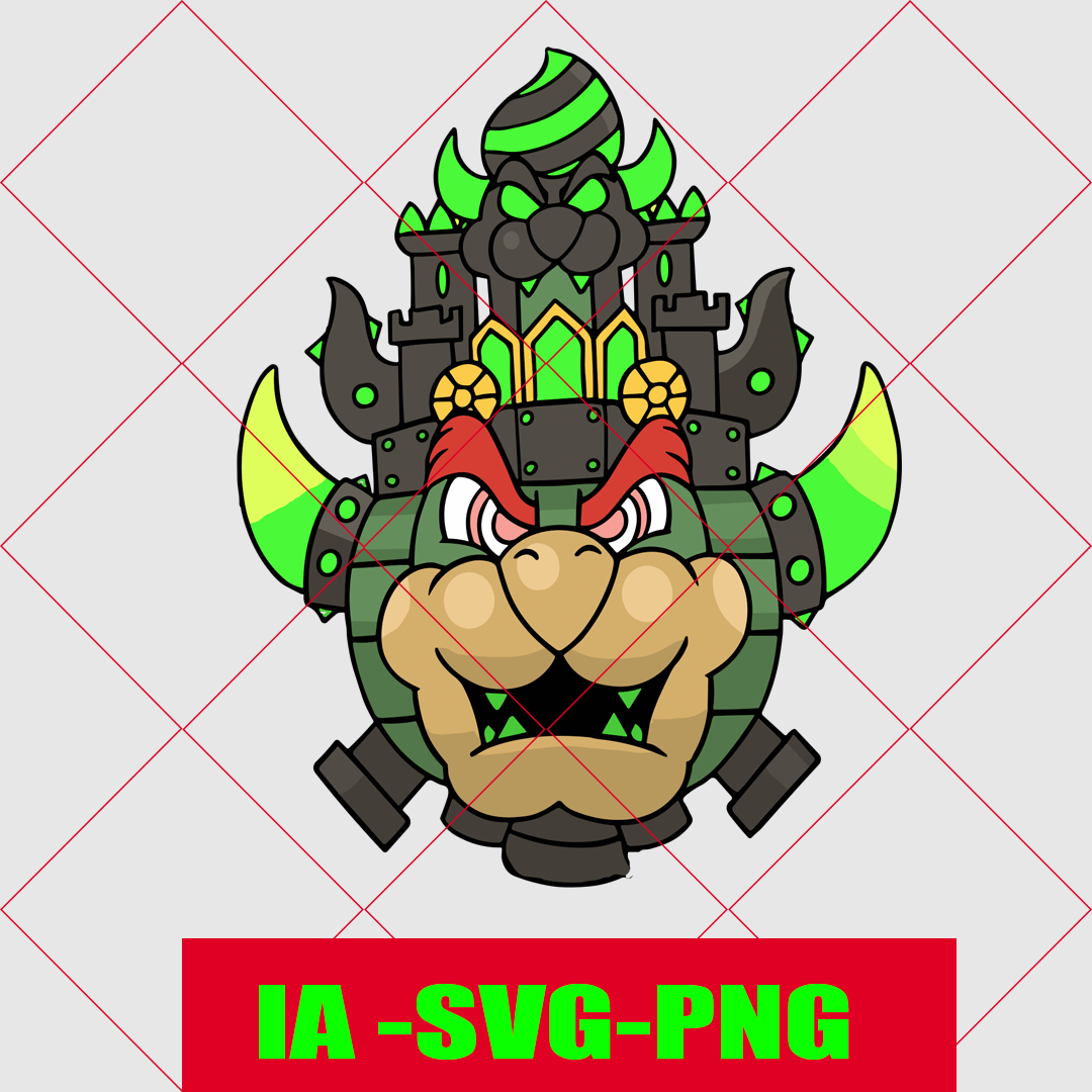 svg Castle Bowser | Super Mario Wondersvg .digital download | Inspire ...