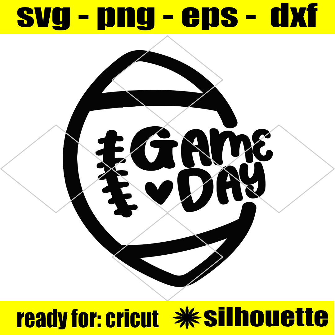 Game Day SVG PNG, football life svg, game day vibes, footbal - Inspire ...