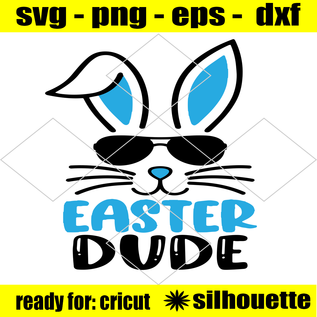 Easter Bunny SVG, Easter Dude SVG, Boy Easter SVG, Bunny Fac | Inspire ...