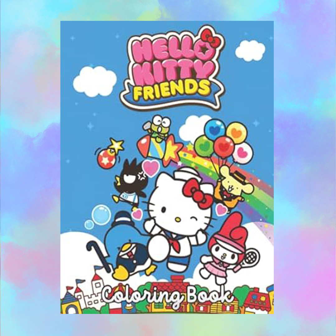 hello kitty poster coloring pages