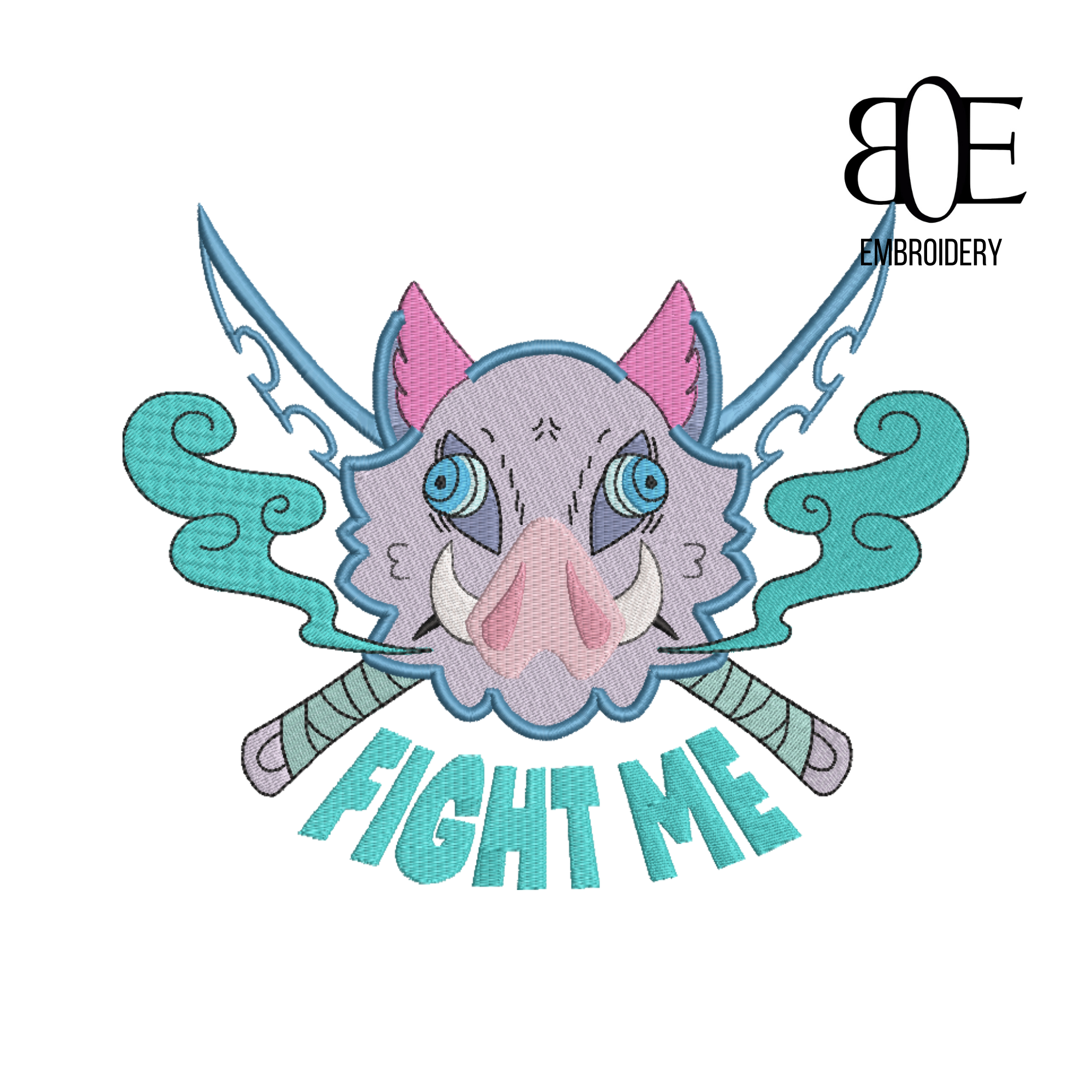 Anime inspired Embroidery Designs, Inosuke Hashibira Embroid - Inspire ...