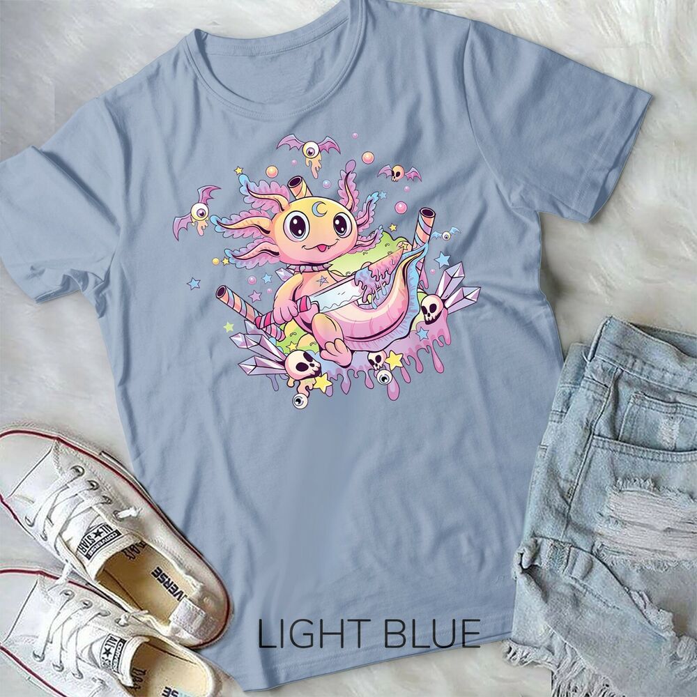 Pastel Goth Cute Creepy Axolotl Gothic Kawaii Menhera Wiccan - Inspire ...