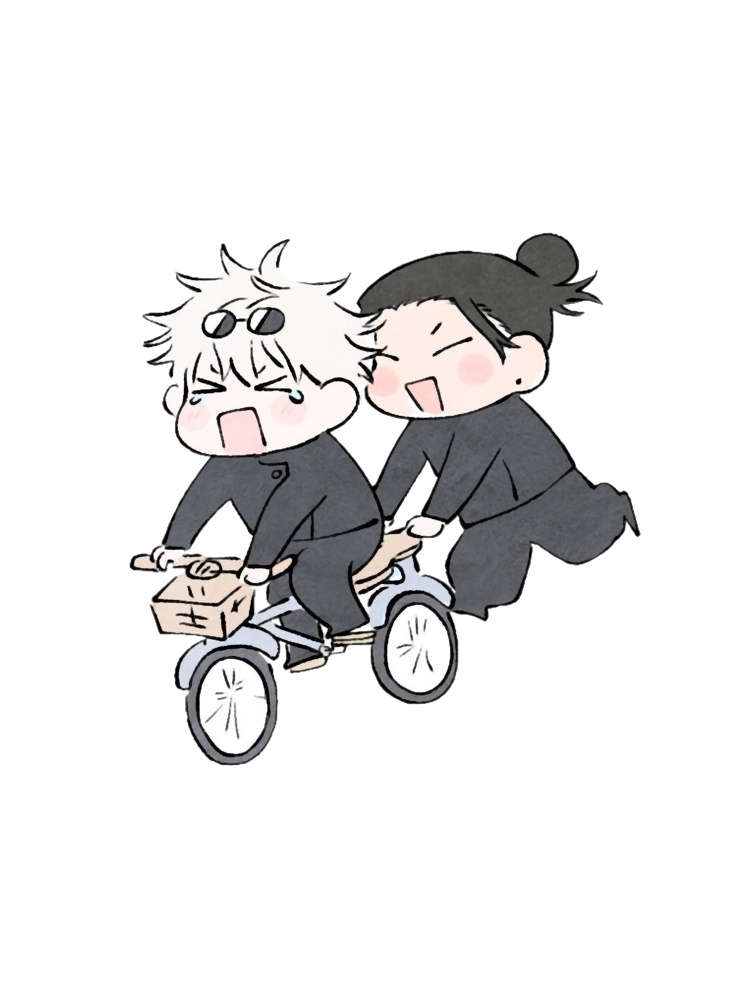 Geto and Gojo riding bike | Inspire Uplift