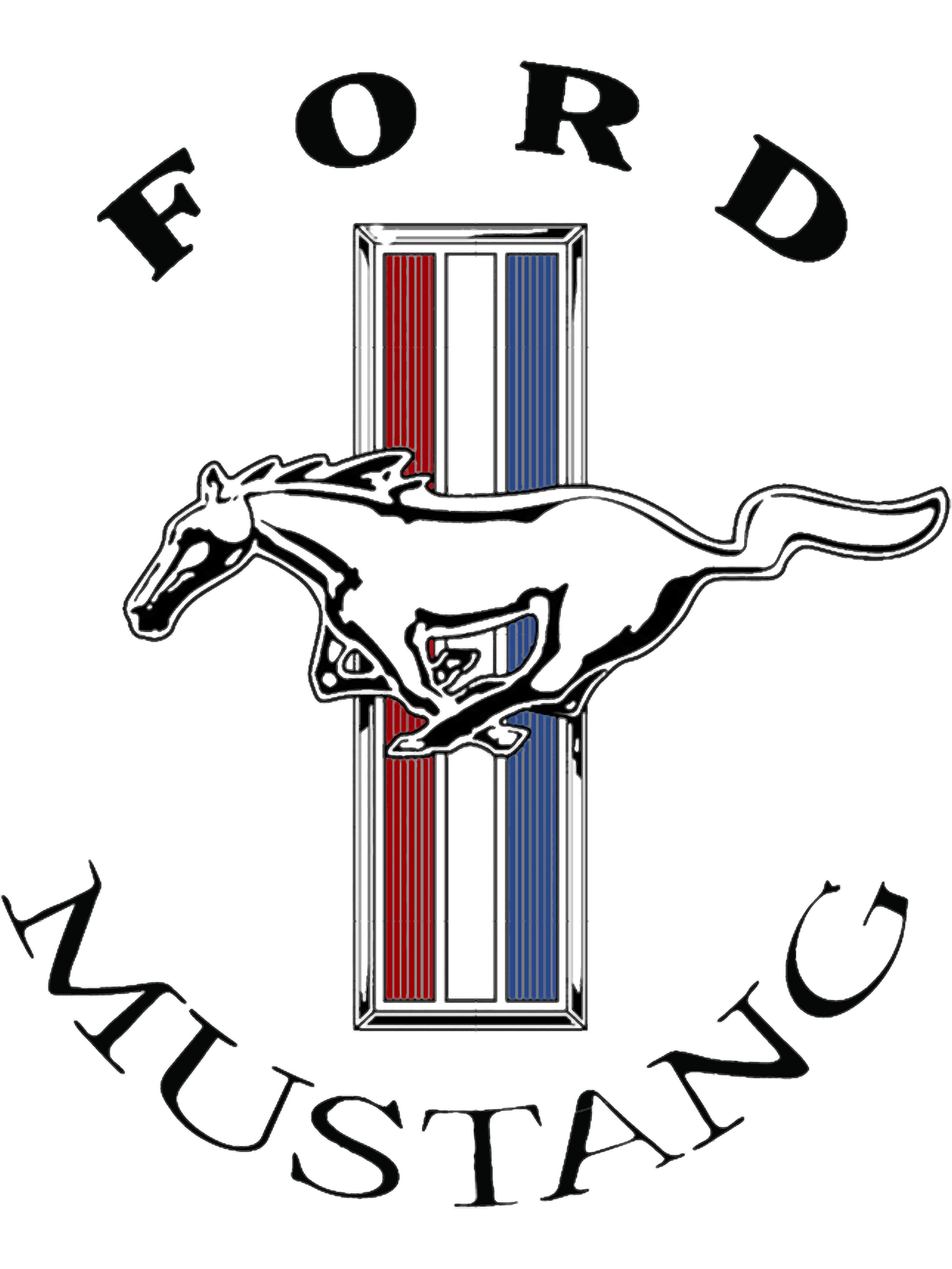 Ford Mustang Logo COLOUR Blk - Inspire Uplift