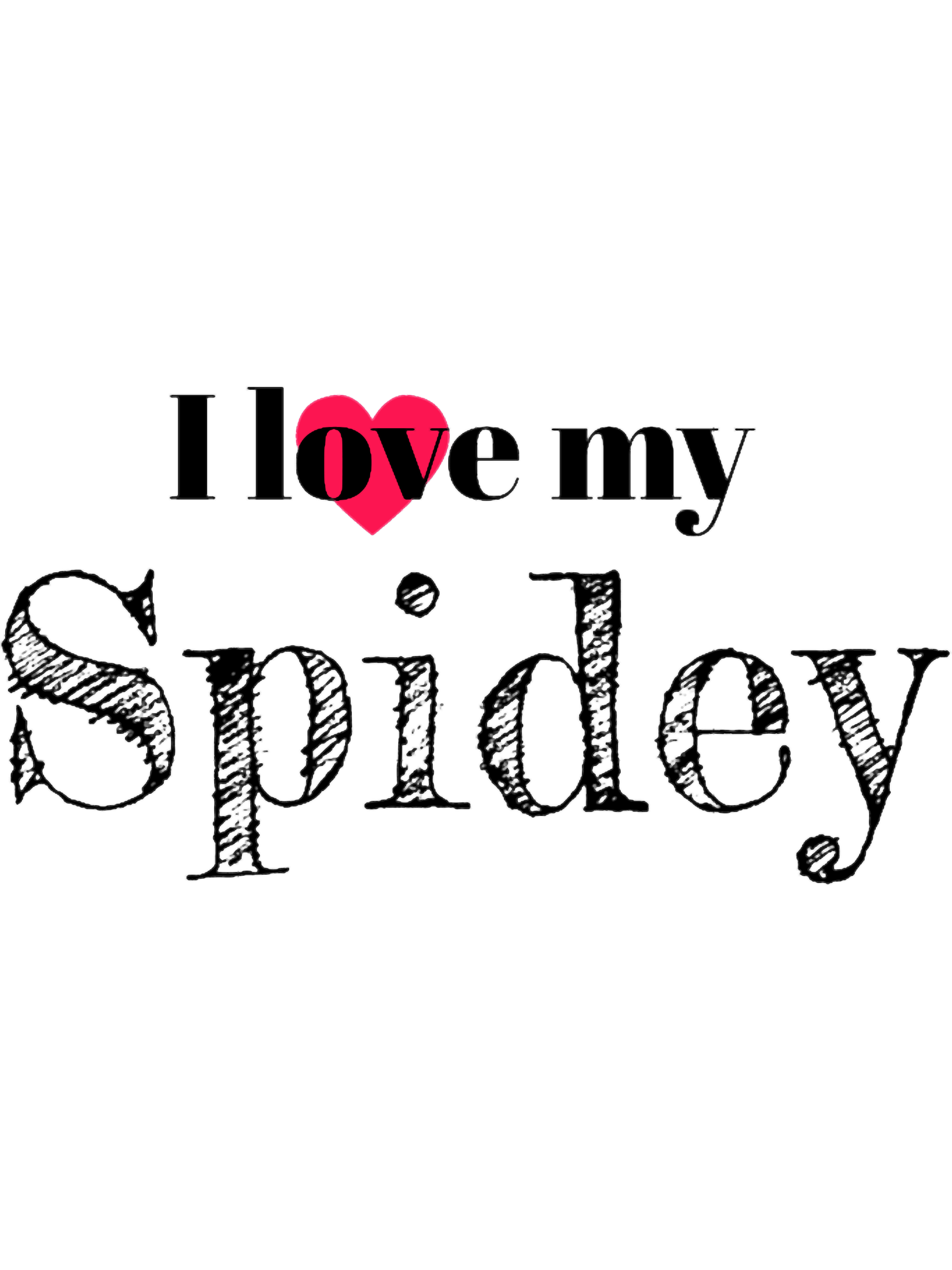 I love my boyfriend, I love my spidey, Valentine Gifts Black | Inspire ...