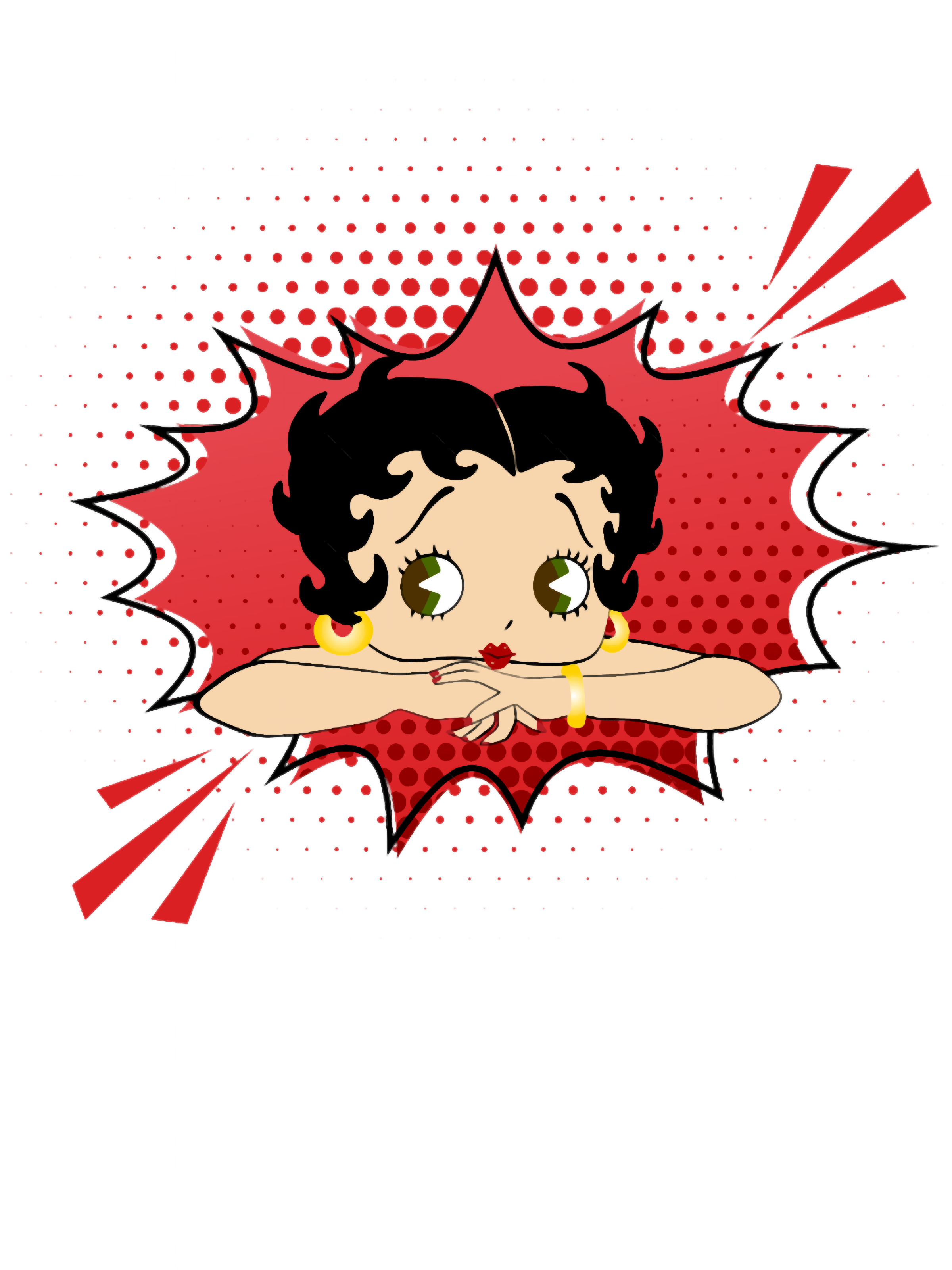 BETTY boop comic style red, Betty Boop comic style, Betty Bo | Inspire ...