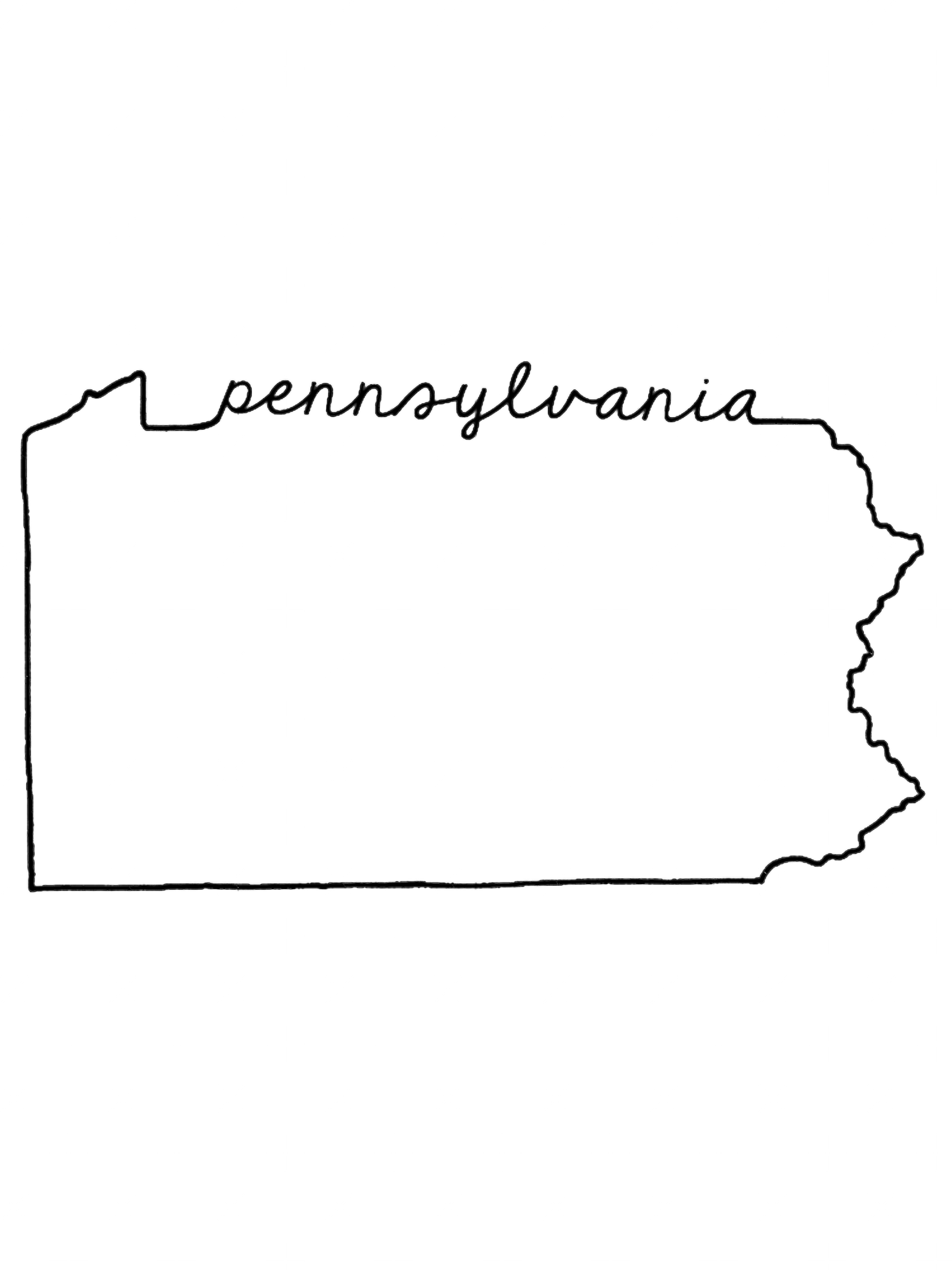 Pennsylvania State Outline | Inspire Uplift