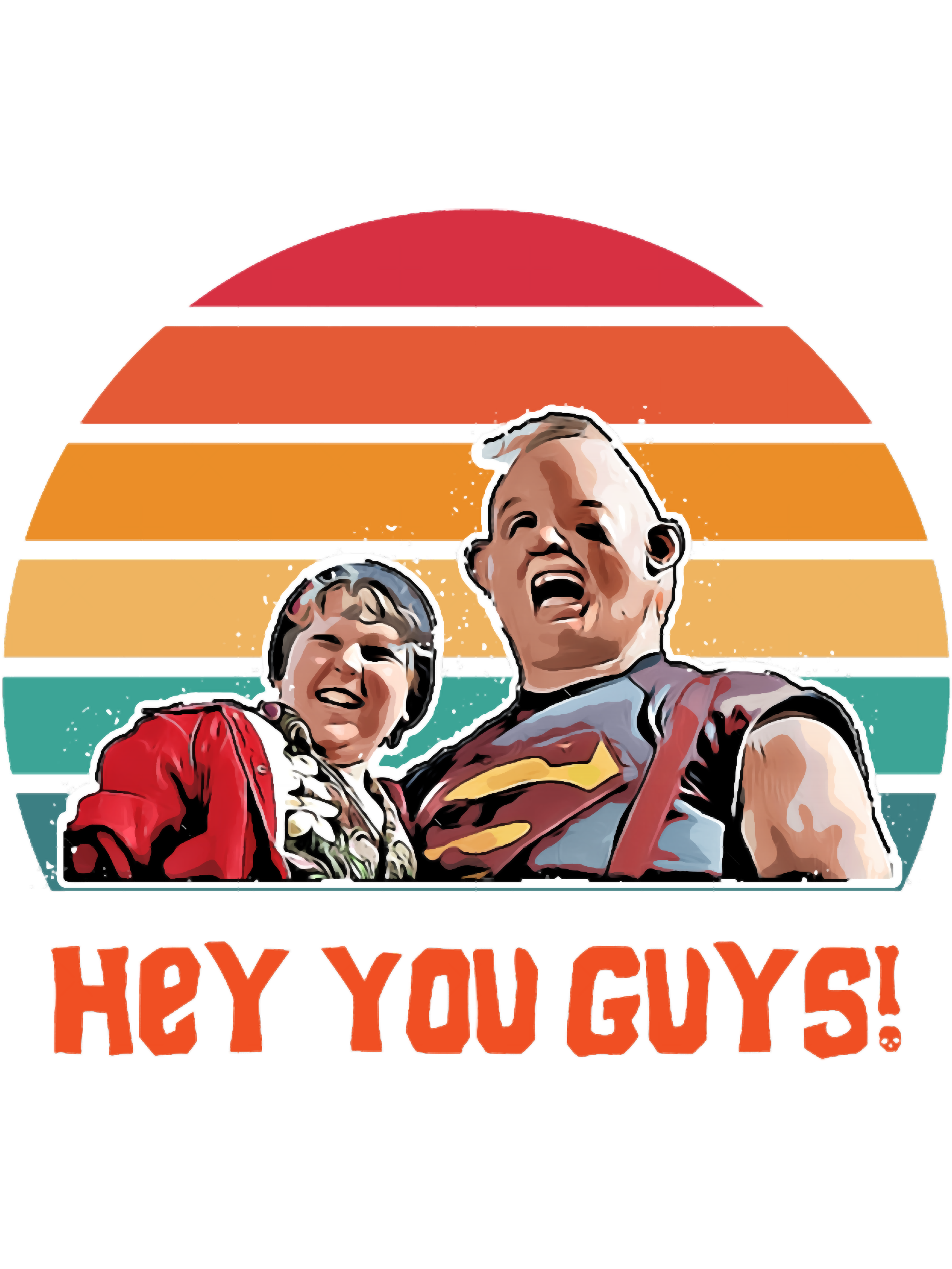 Goonies Hey You Guys Retro Sunset | Inspire Uplift