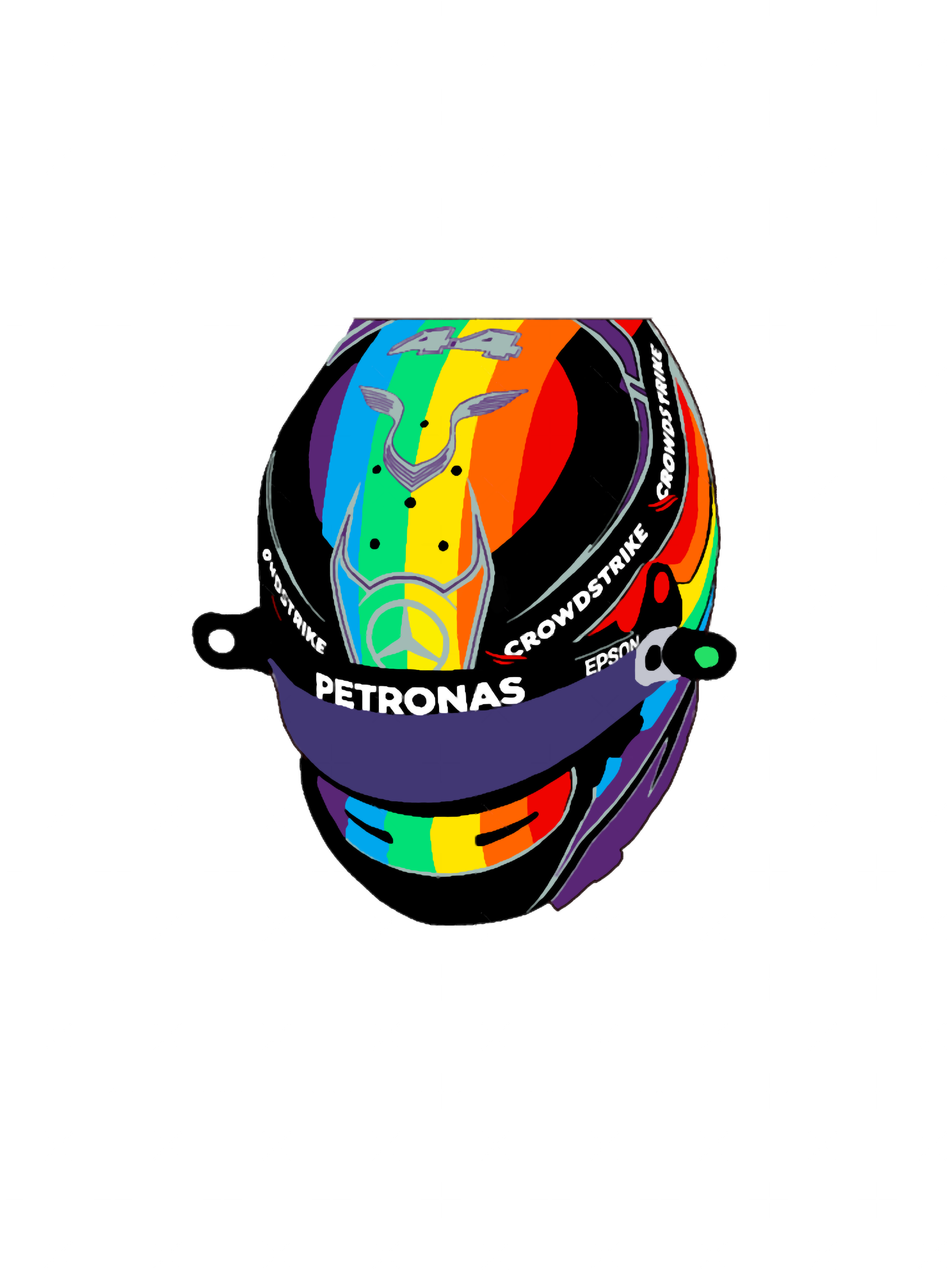 Lewis Hamilton Pride Helmet | Inspire Uplift
