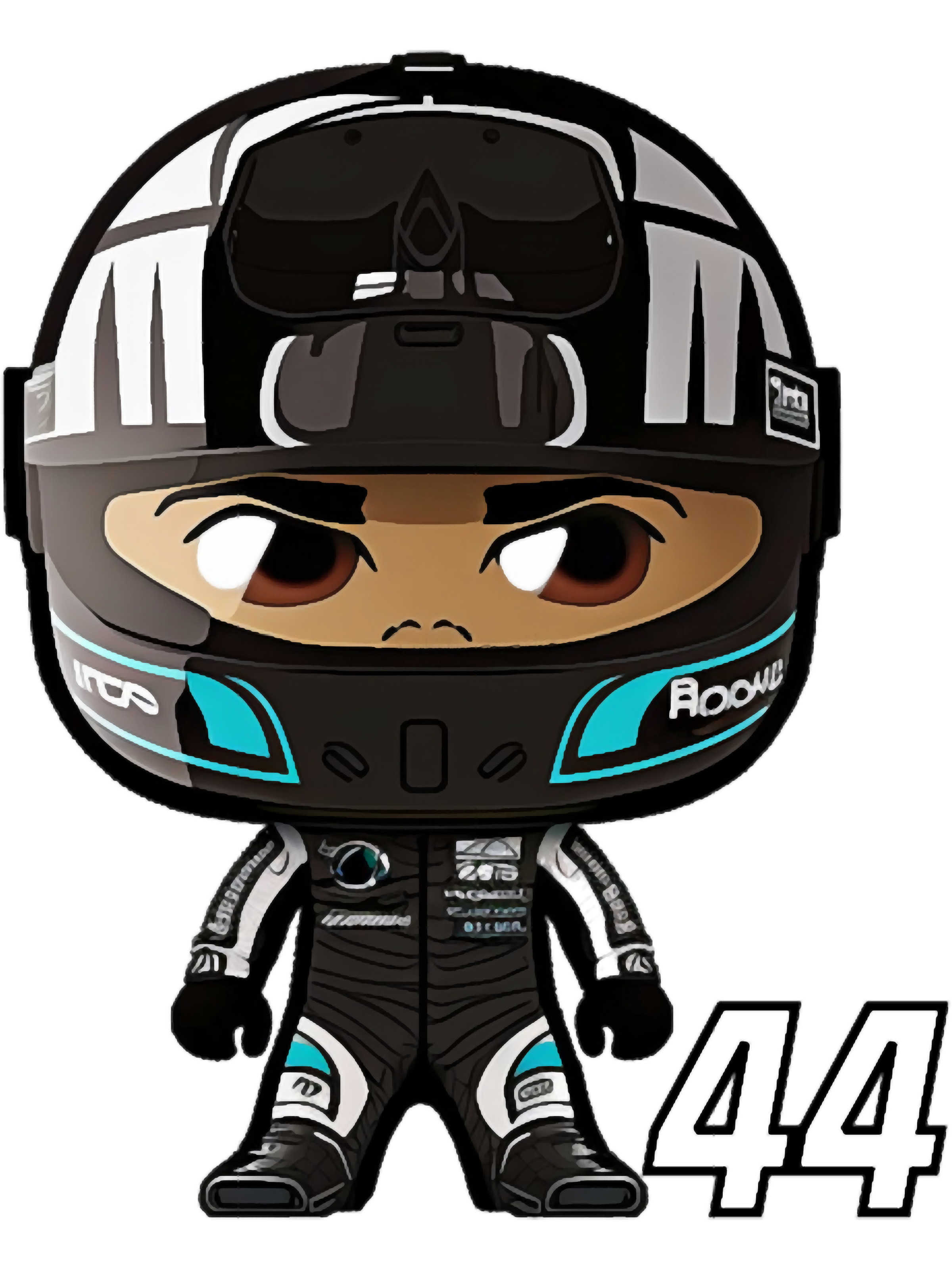Lewis Hamilton The King of Speed! F1 Driver Cartoon Art with | Inspire ...