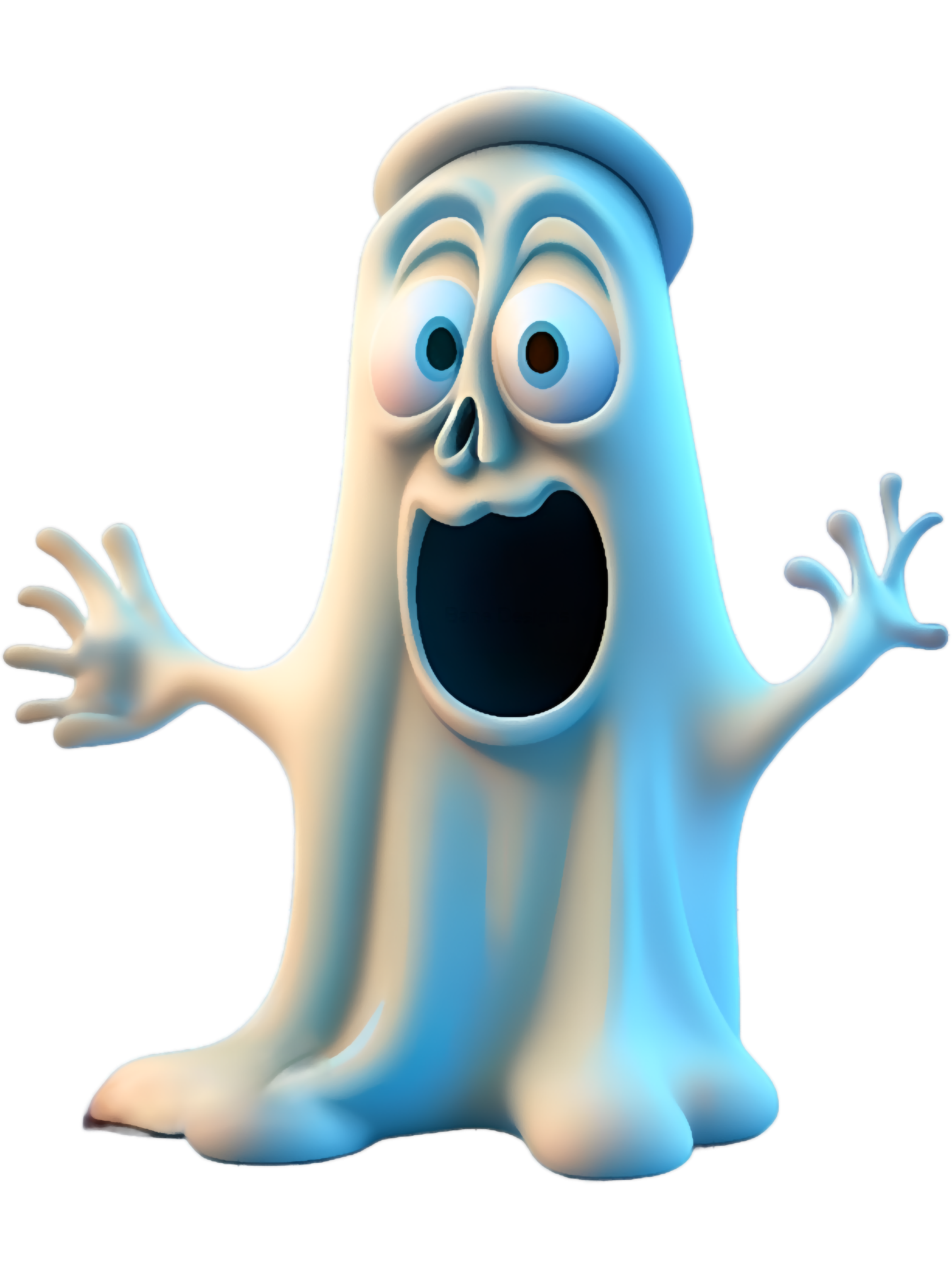 Scared Ghost Face - Funny Ghost | Inspire Uplift