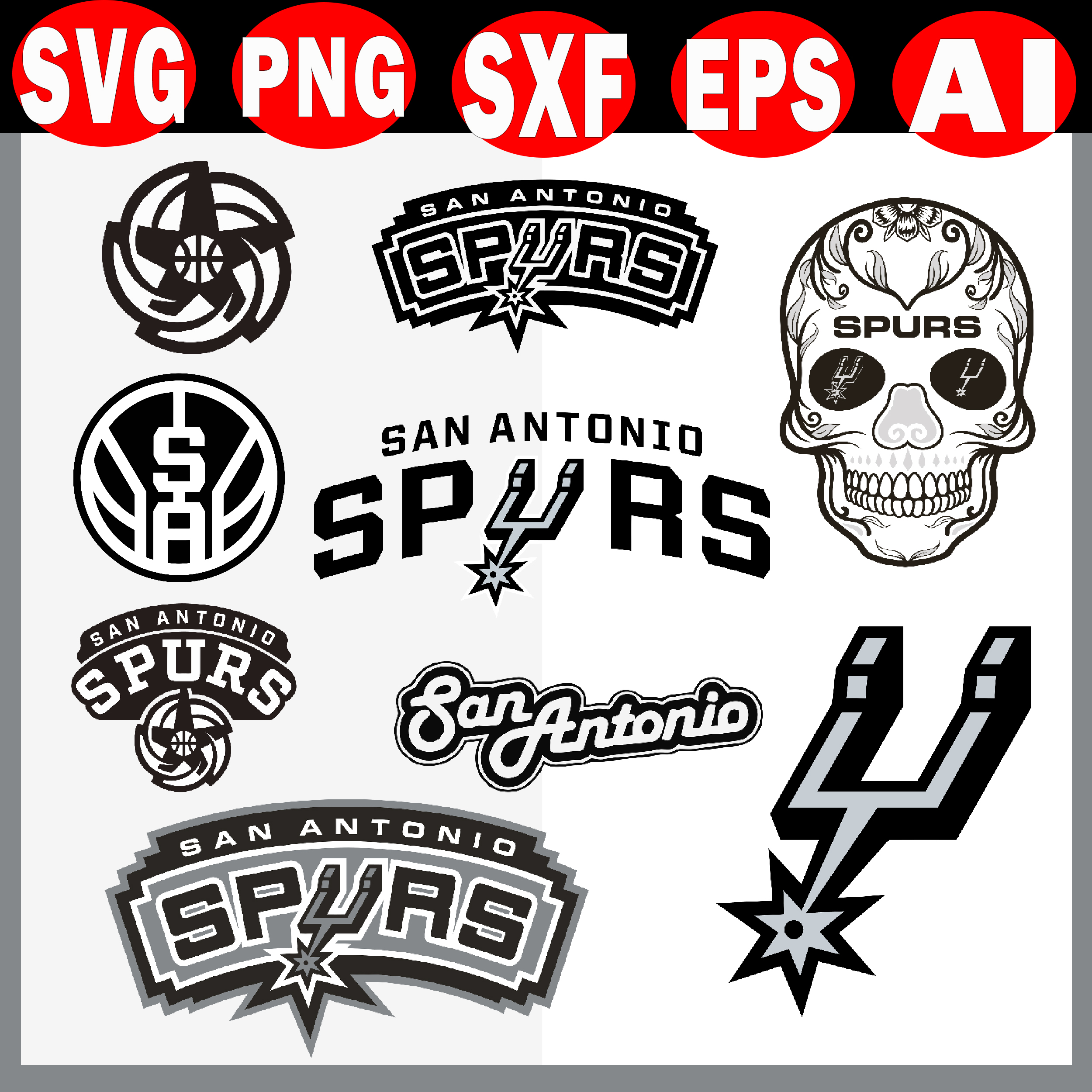 Digital Download, San Antonio Spurs svg, San Antonio Spurs l | Inspire ...