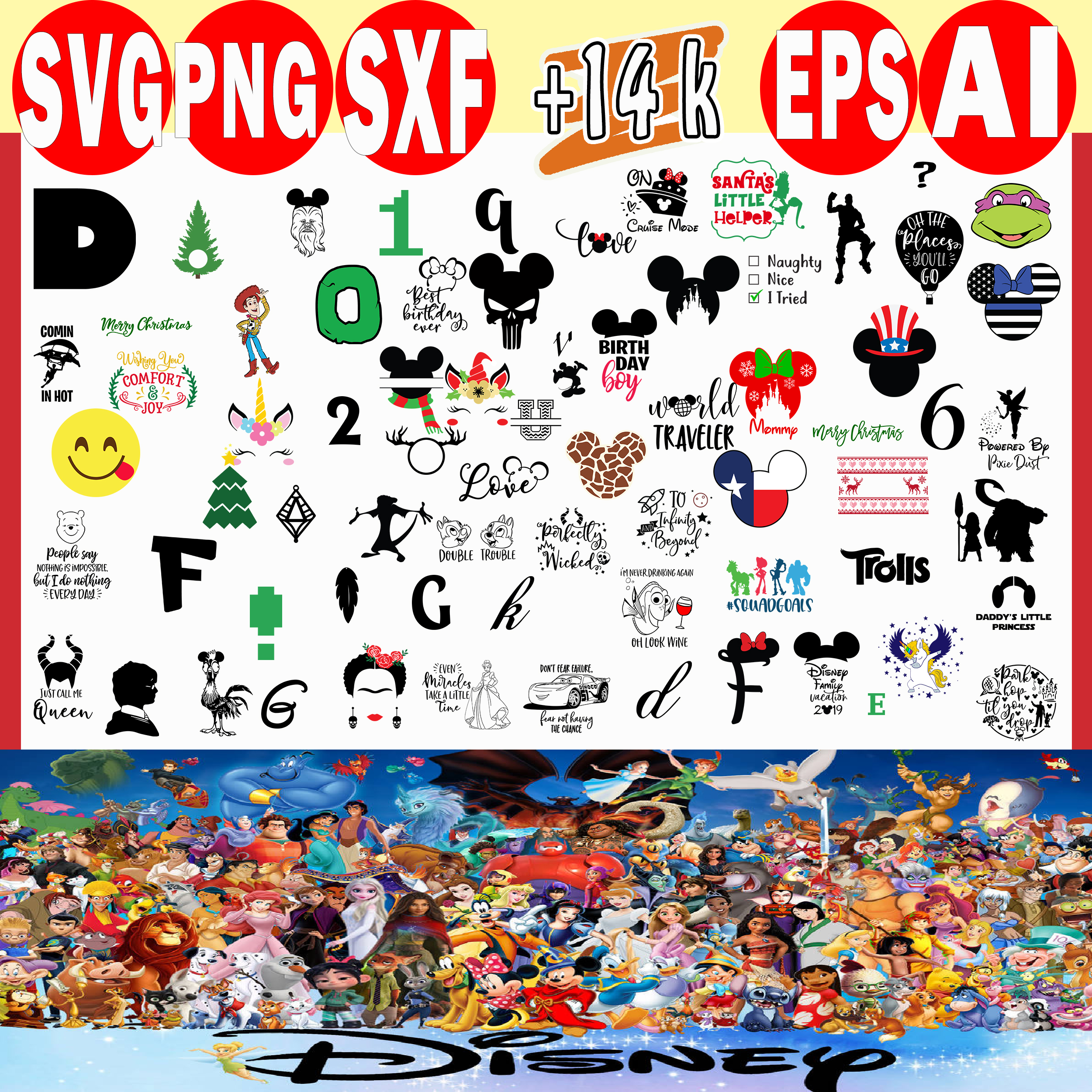 14000 Disney svg files with other svg like harry potter svg, | Inspire ...