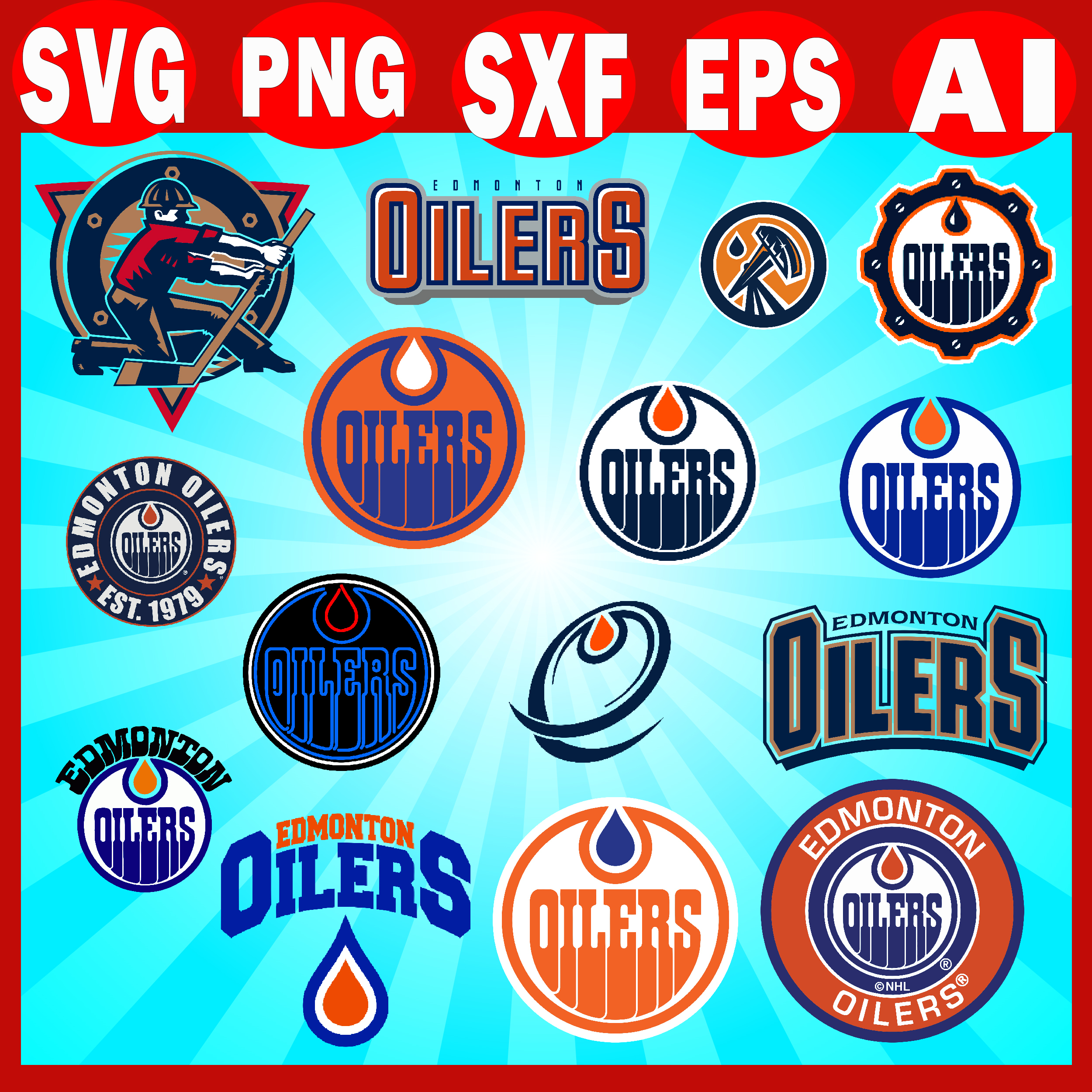 Edmonton Oilers svg, NHL team svg, Edmonton Oilers png, spor - Inspire ...