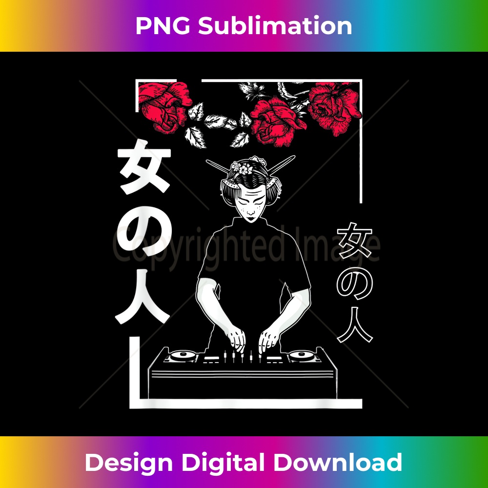 Geisha Dj Japanese Aesthetic Asian Girl Harajuku Men Women - | Inspire ...