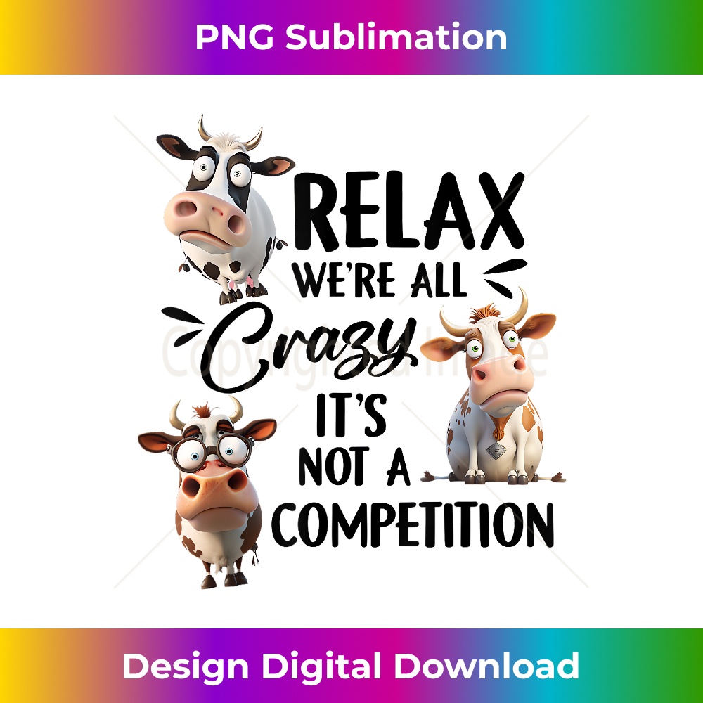 Relax we're all crazy it's not a competition cow - Eco-Frien - Inspire ...