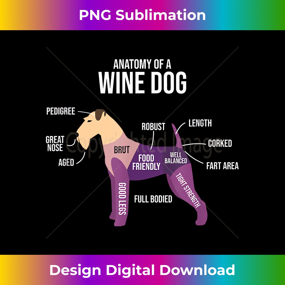 Anatomy of A Wine Dog Breed Puppy Pet Lover Pun Gift - Eco-F | Inspire ...