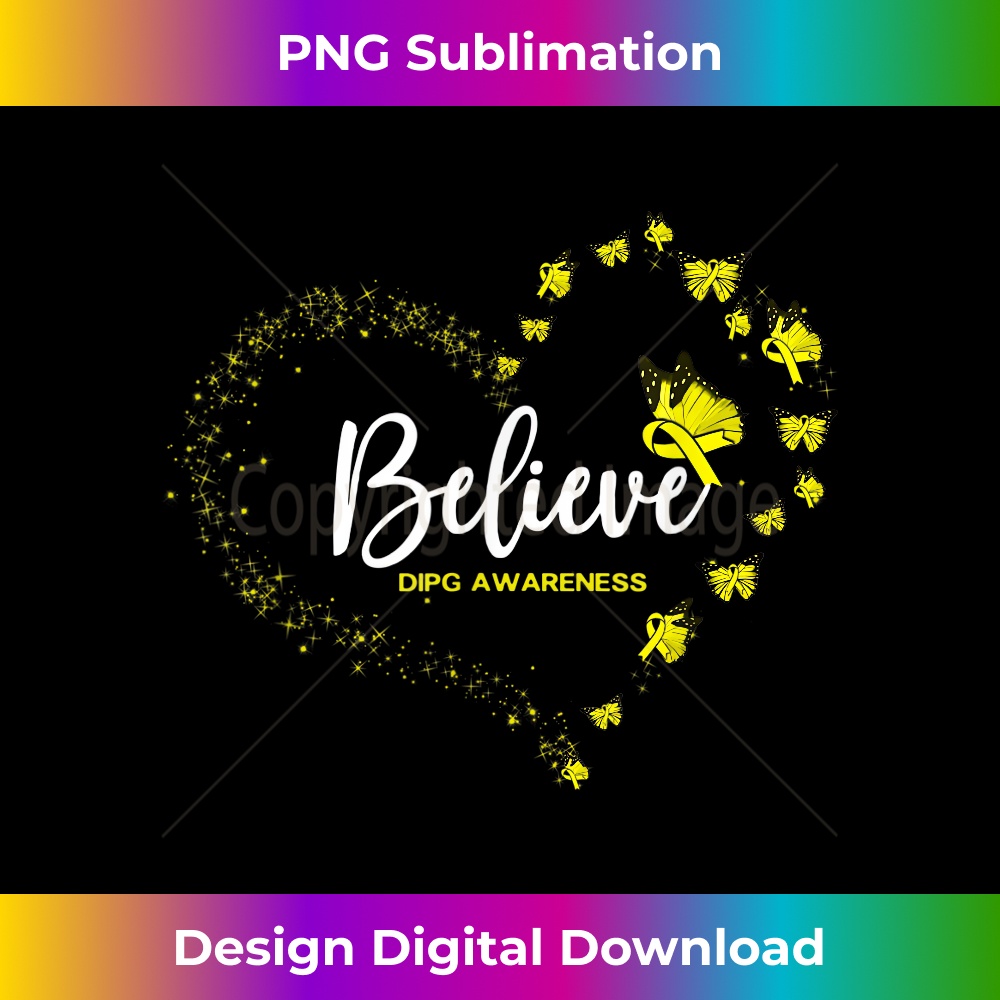 DIPG Awareness Butterfly Believe - Eco-Friendly Sublimation | Inspire ...