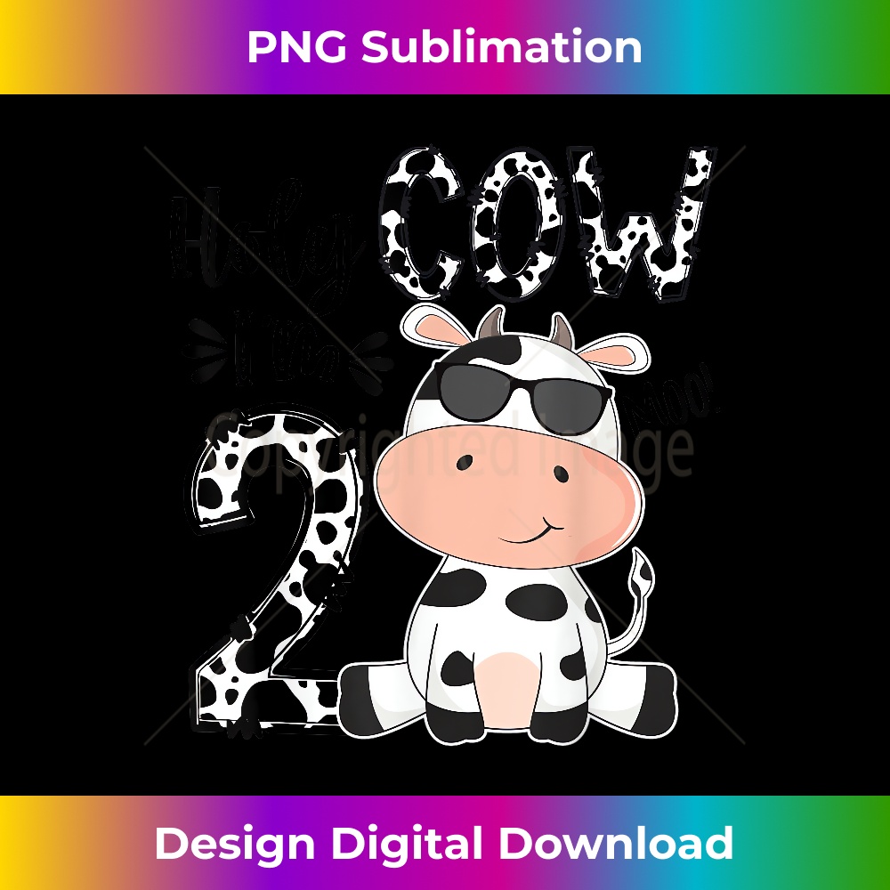 Kids Holy Cow I'm 2 Birthday Boy 2nd Cow Farm Animals Bday - | Inspire ...