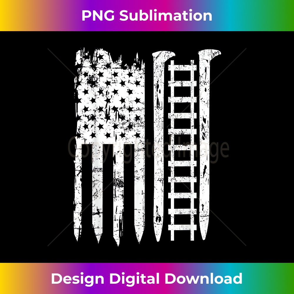 railroad spike american flag Train Gift for railway workers | Inspire ...