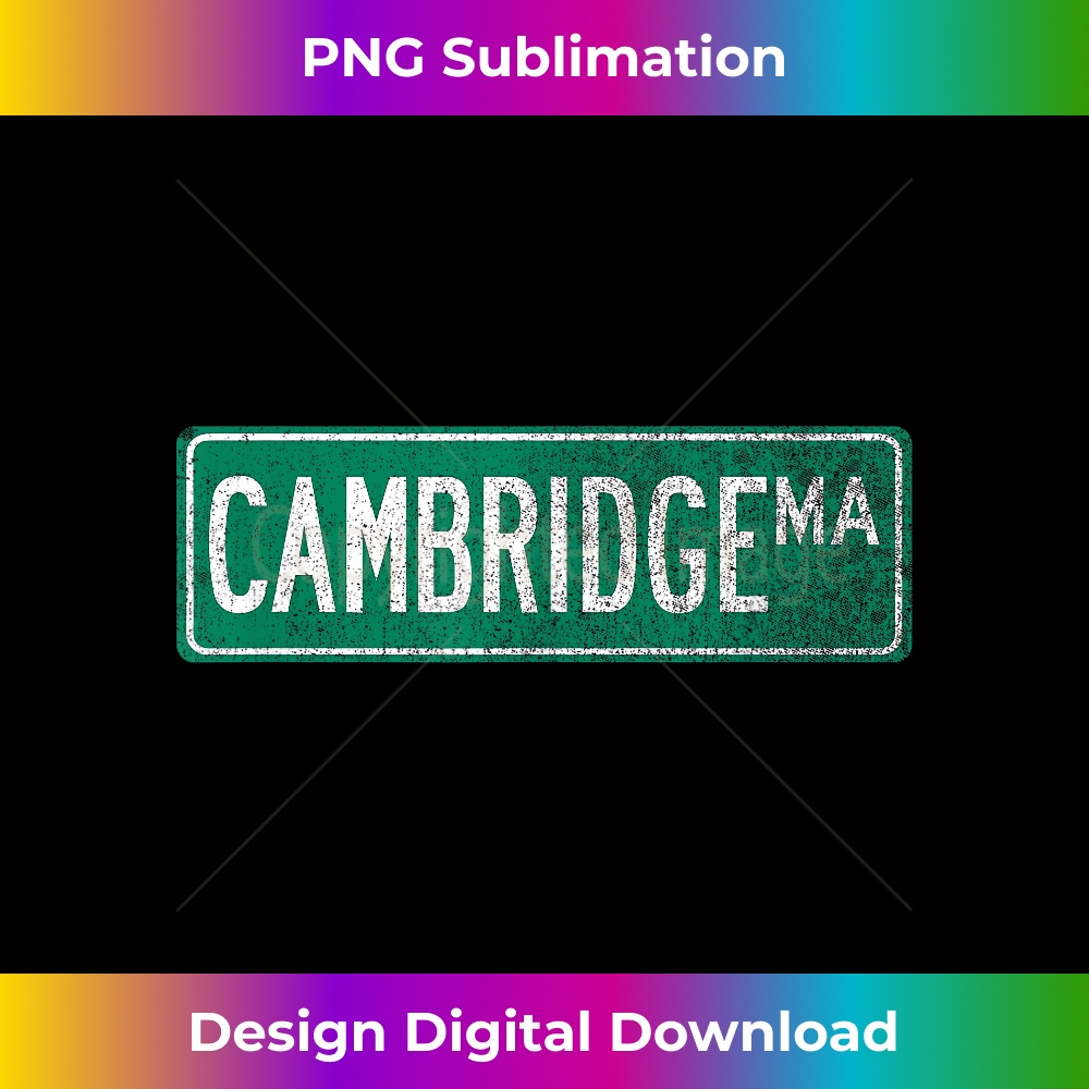 Retro Style Cambridge MA Street Sign - Artisanal Sublimation | Inspire ...