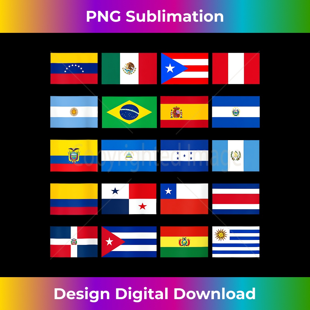 All Latin American Flags Latino Hispanic Heritage Month - Fu - Inspire ...