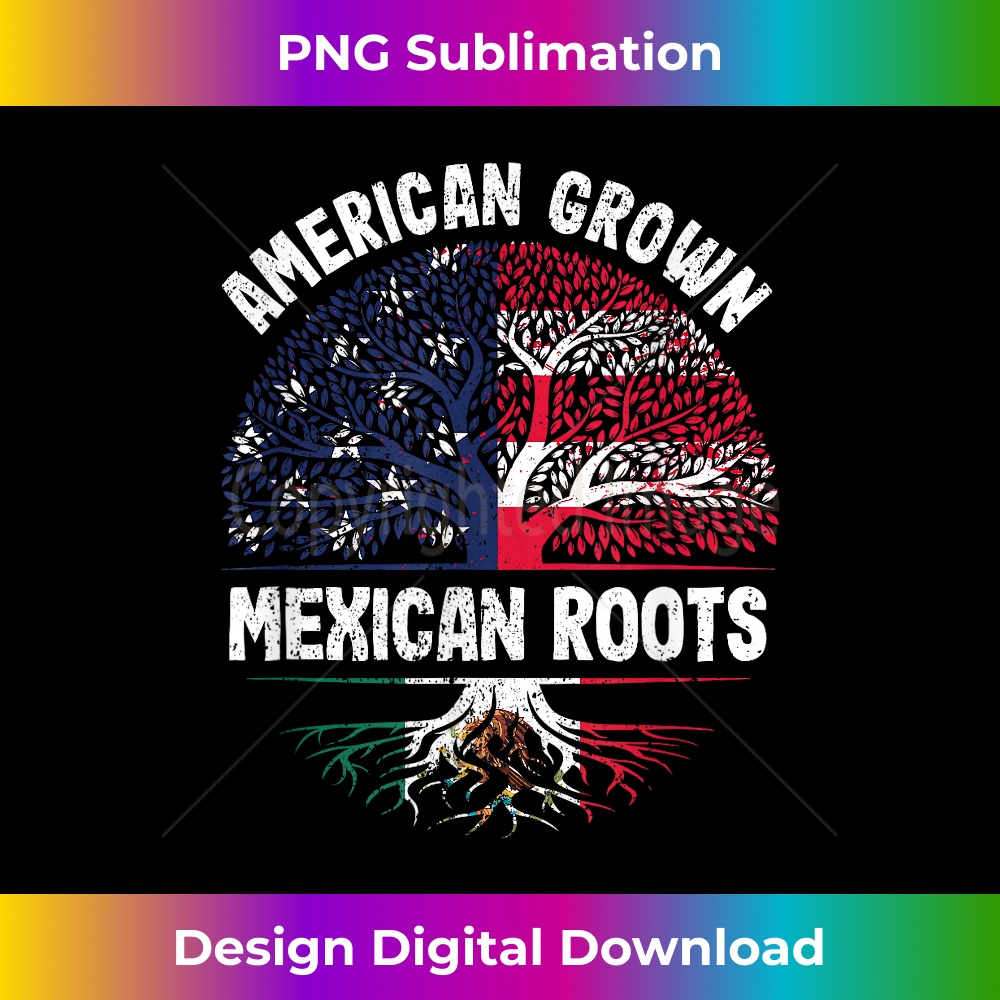 American Grown Mexican Roots USA Mexico Flag Heritage Pride | Inspire ...