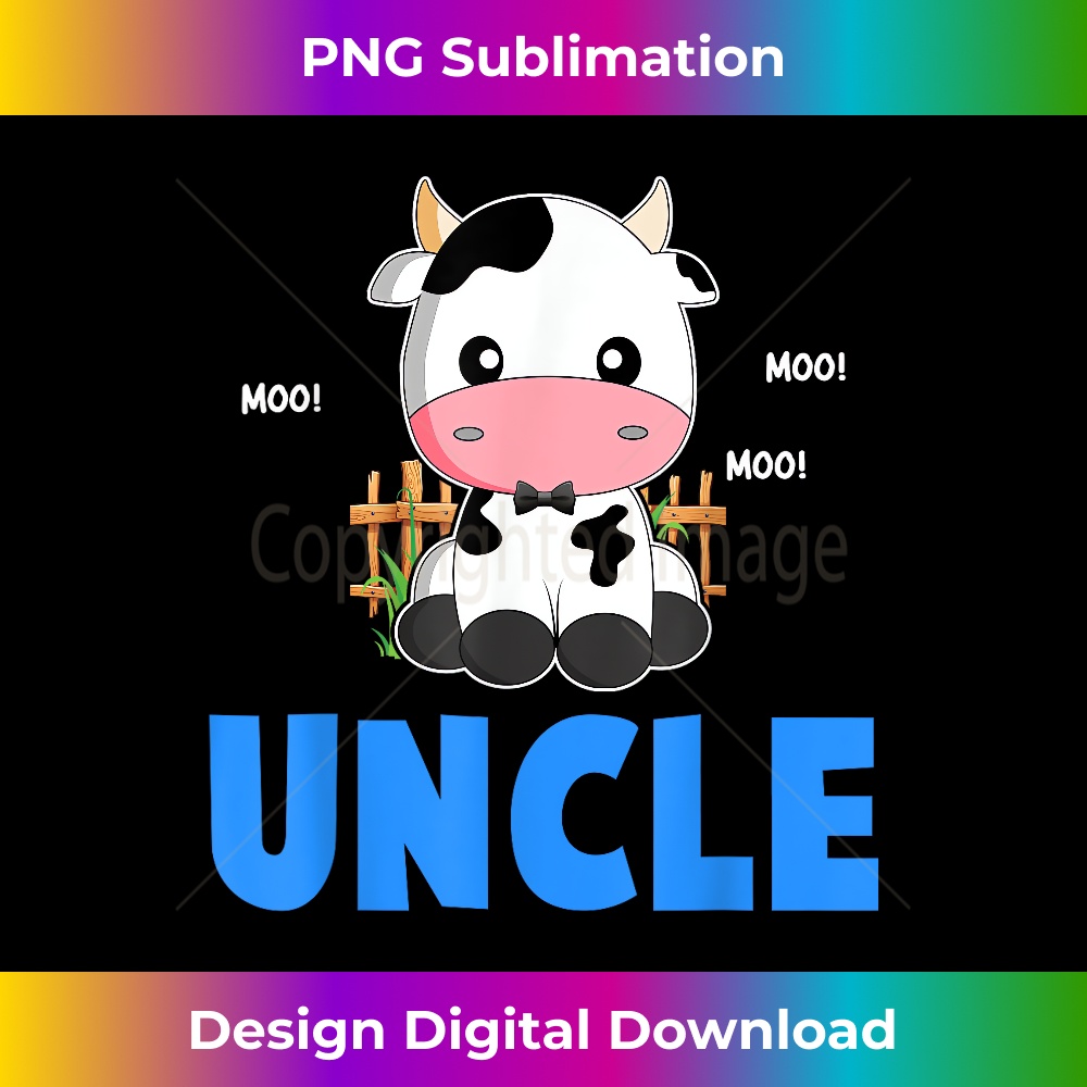 Funny Uncle Cow Cute Cow Farmer Birthday Matching Family - C | Inspire ...
