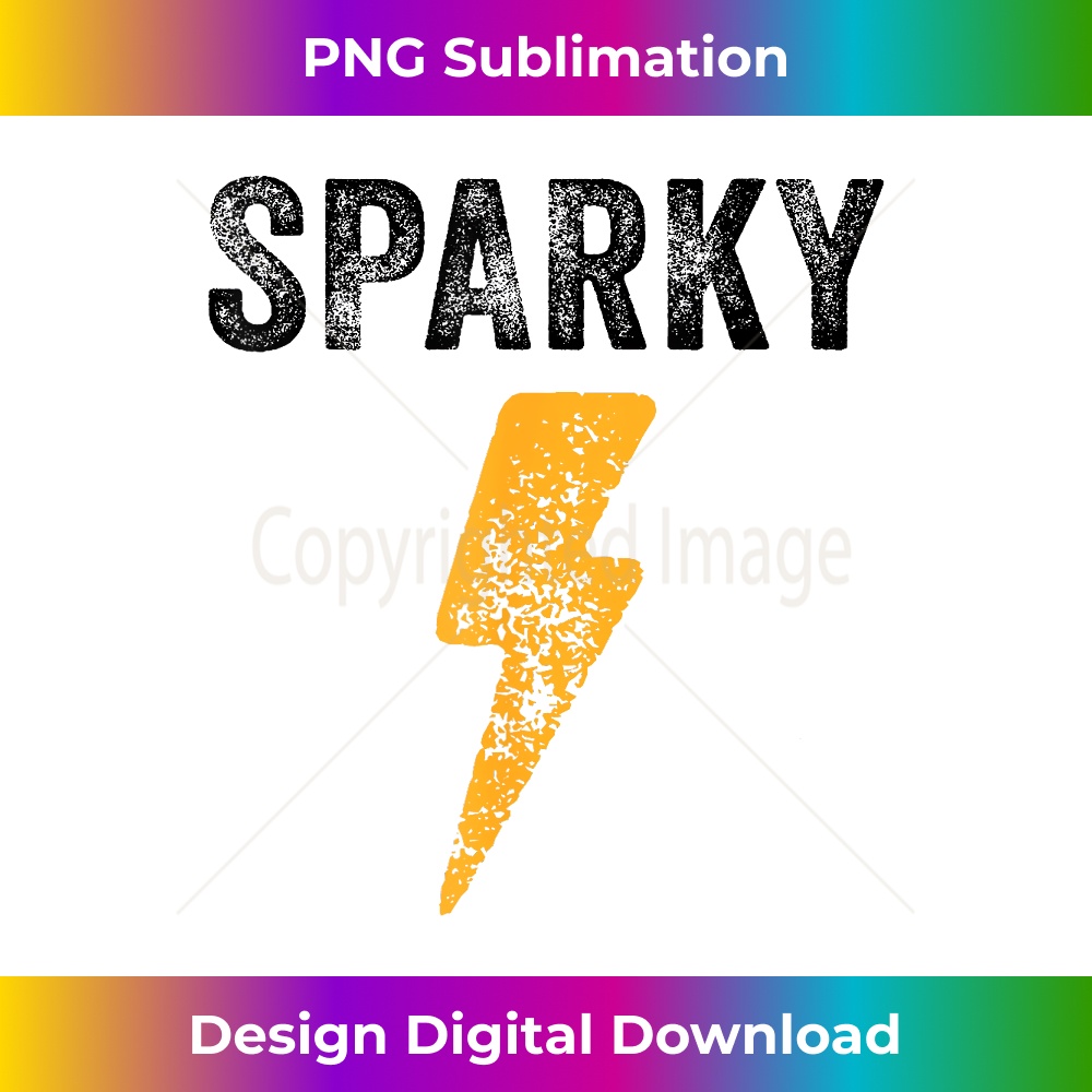 Electrician Funny Sparky Nickname Lightning Bolt Distressed | Inspire ...