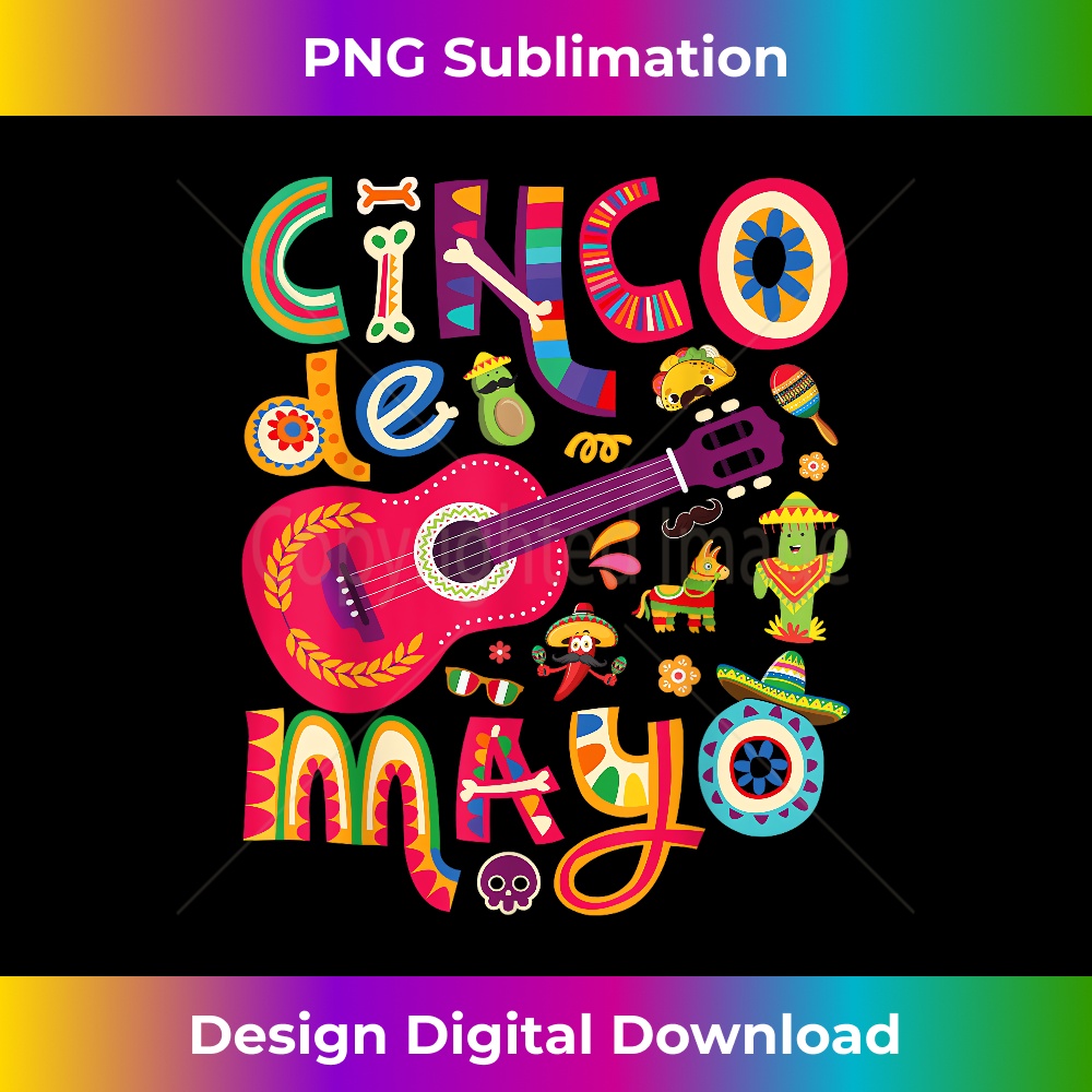 Cinco de Mayo Tee, Mexican Taco Guitar Fiesta Cinco de Mayo | Inspire ...