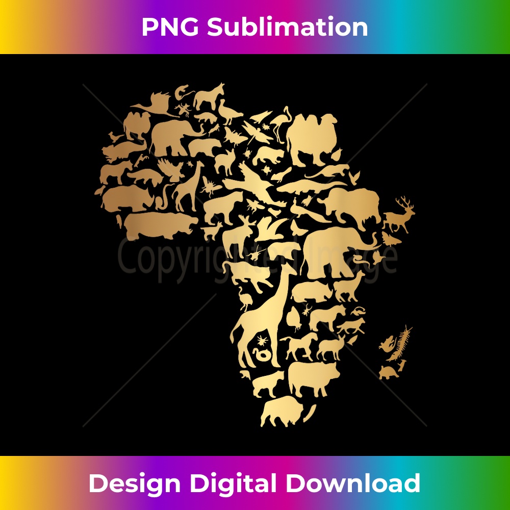 Africa Map with Animals African Continent Melanin - Artisana - Inspire ...