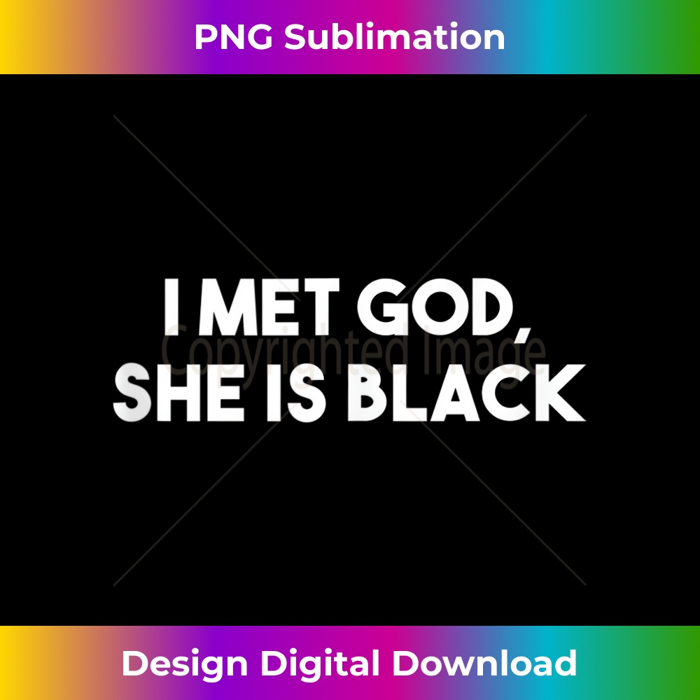 I Met God She Is Black - Funny Cool BLM Feminist Quote Tank | Inspire ...