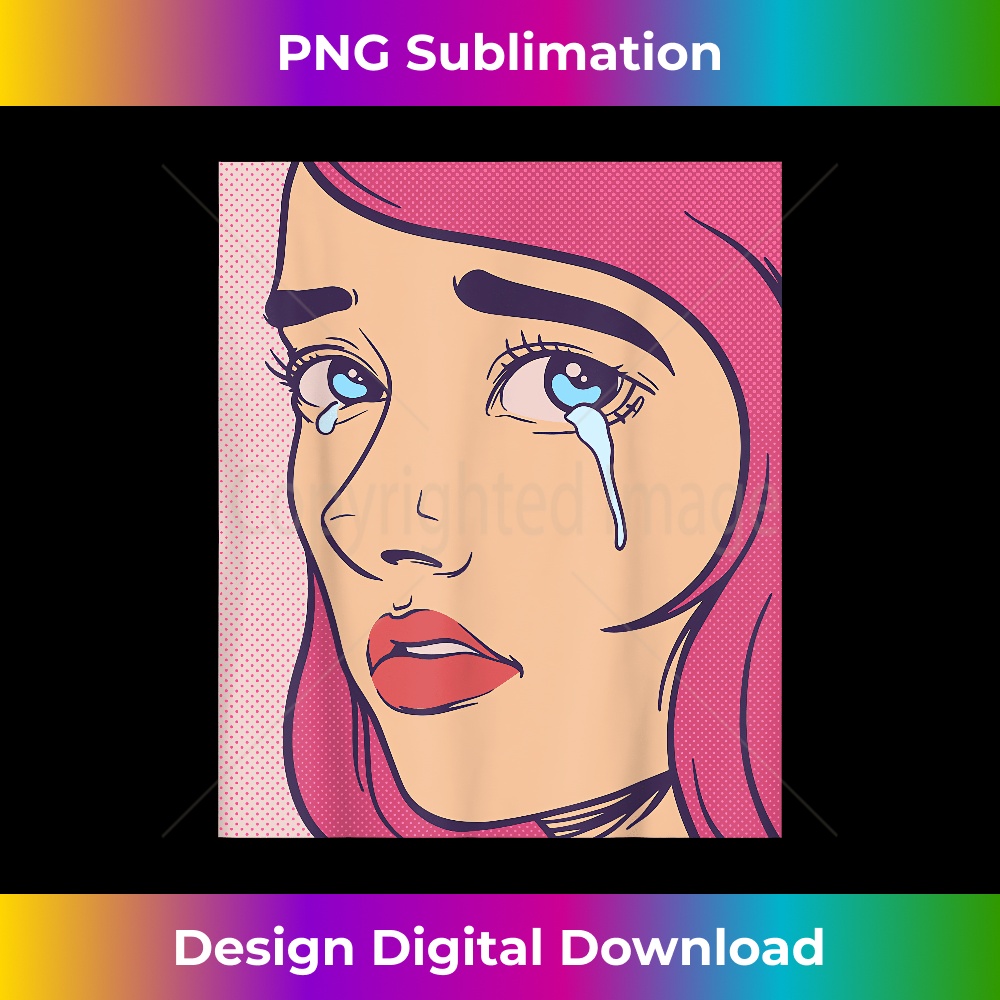 Egirl Aesthetic Retro Vintage Sad Girl 80s Comic Grunge - | Inspire Uplift