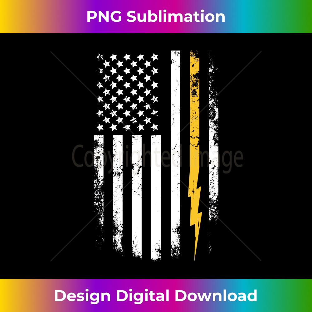 Electrician US Flag Long Sleeve - Edgy Sublimation Digital F | Inspire ...