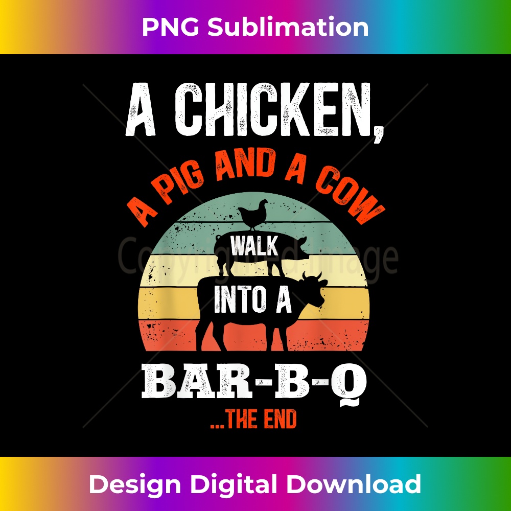 A Chicken A Pig & A Cow Walk Into A Bar-B-Q Funny Barbecue - | Inspire ...