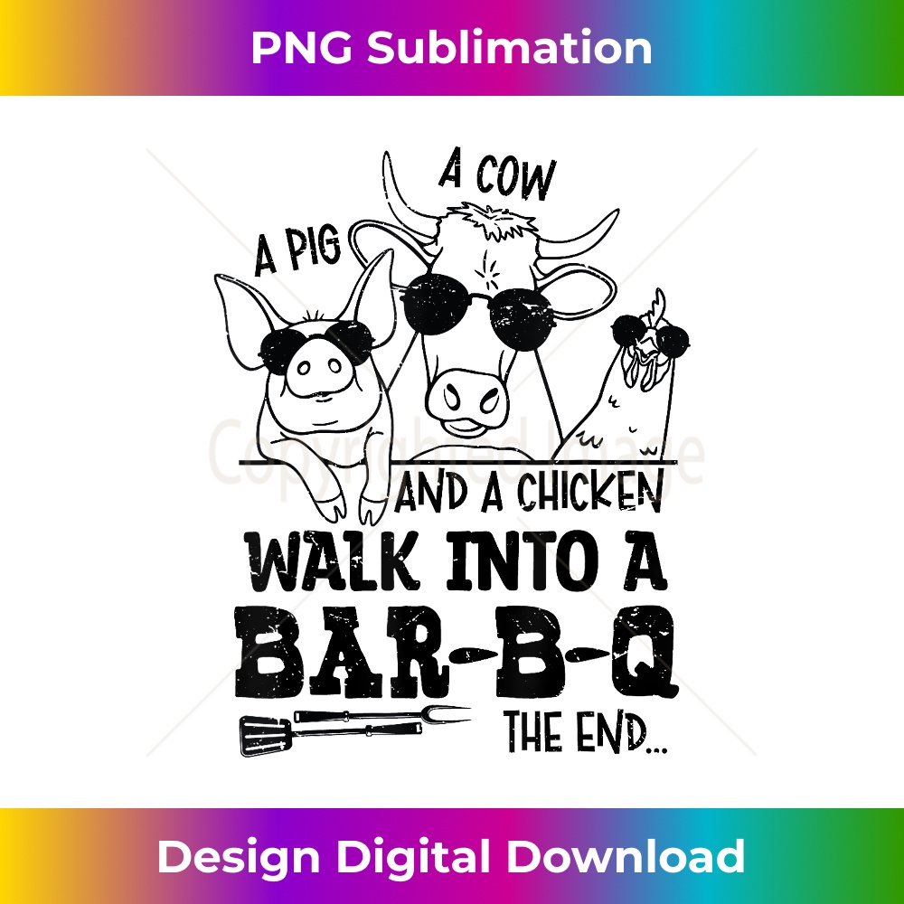 A Cow A Pig And A Chicken Walk Into A BBQ Bar B Q The End - | Inspire ...