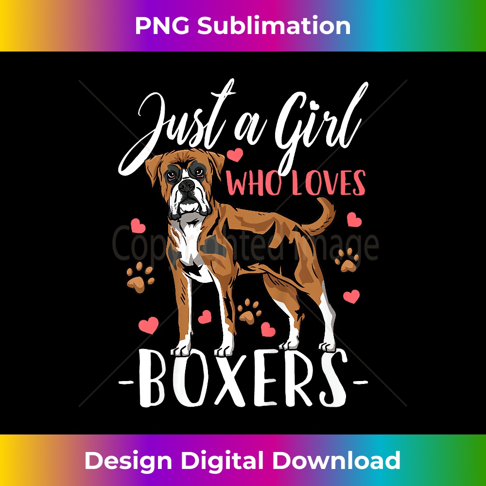 Kids Boxer Dog Just A Girl Who Loves Boxers Gift - Sophistic | Inspire ...