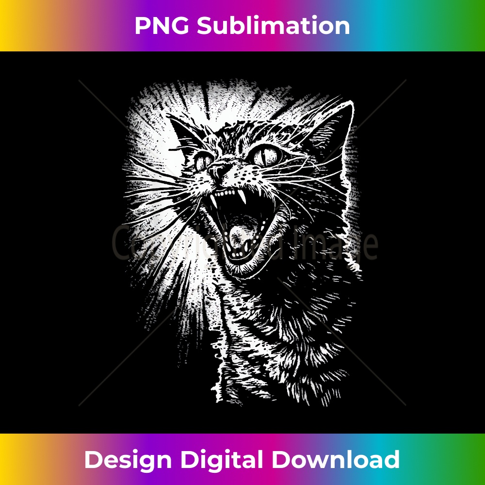 Angry Aggressive Hissing Cat Ready To Attack - Crafted Subli | Inspire ...