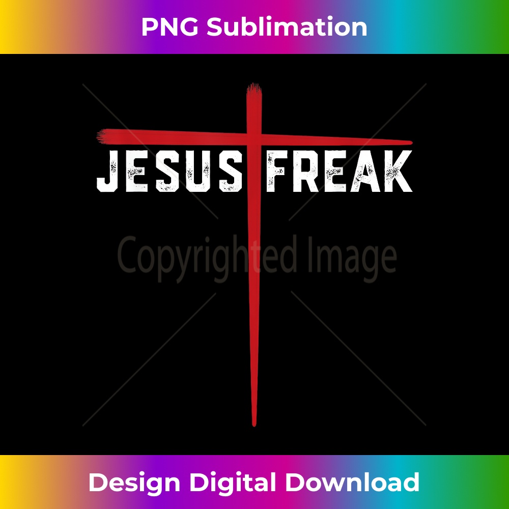 Jesus Freak - Cross Painting for Christians - Timeless PNG S | Inspire ...