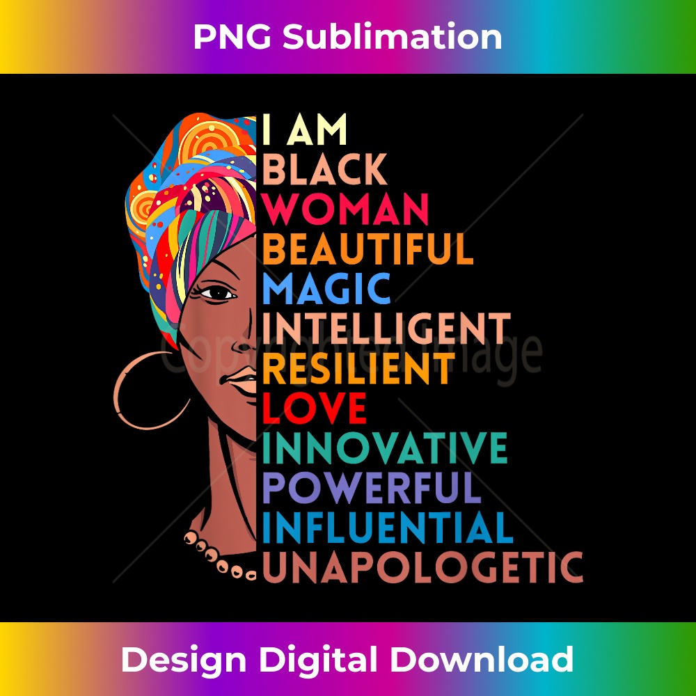 I Am Black Woman African American Gift Black History Month - | Inspire ...