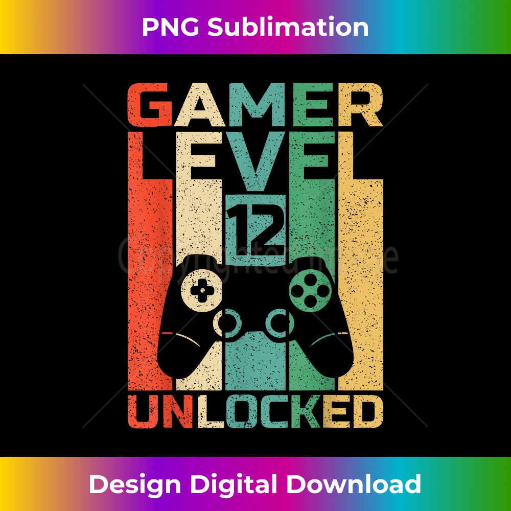12th Birthday Gamer T Level 12 Unlocked Gamer Birthday - Chi | Inspire Uplift