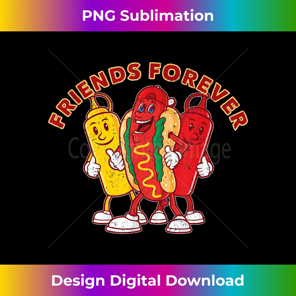 Friends Forever Hot Dog Ketchup Mustard Funny Cute Meme - Be | Inspire ...