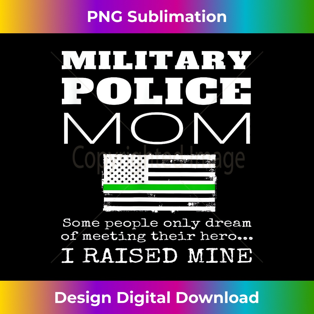Proud Military Police Mom MP Mother Thin Green Line USA Flag | Inspire ...