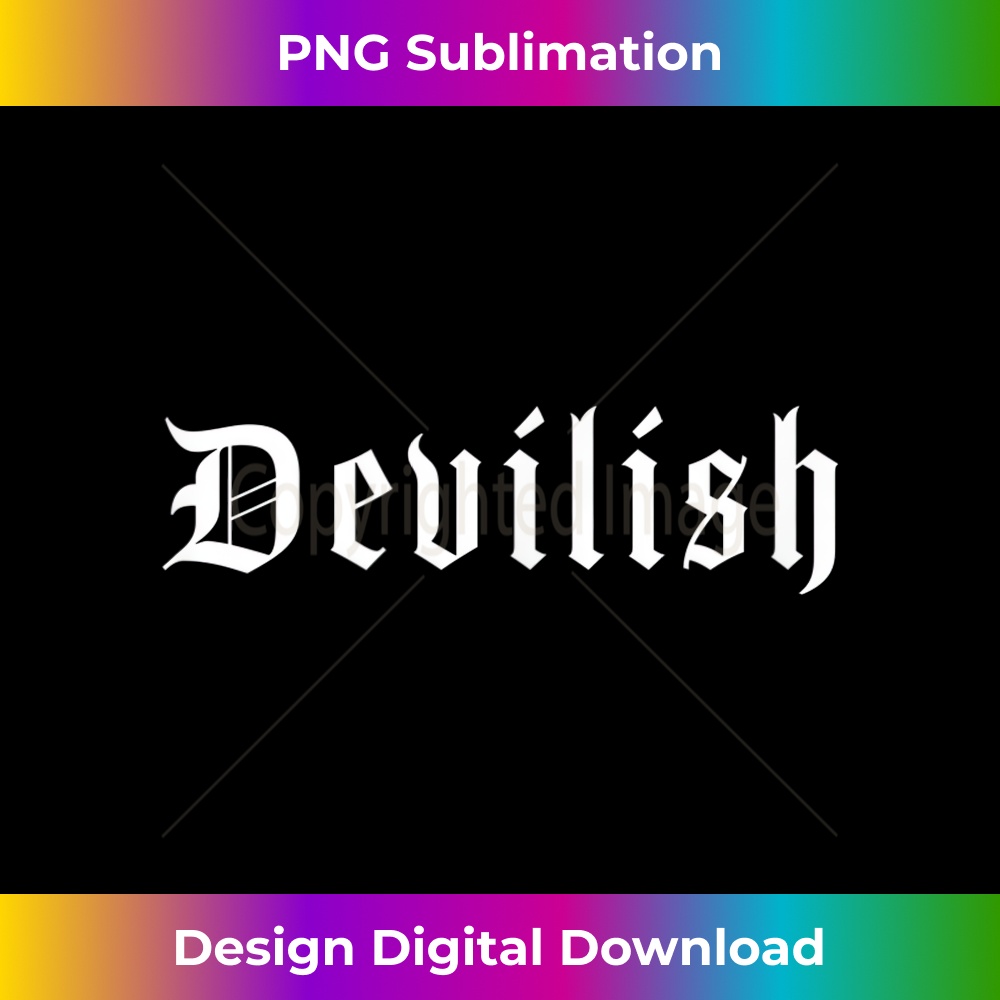 Devilish Fierce Font - Timeless PNG Sublimation Download - A | Inspire Uplift